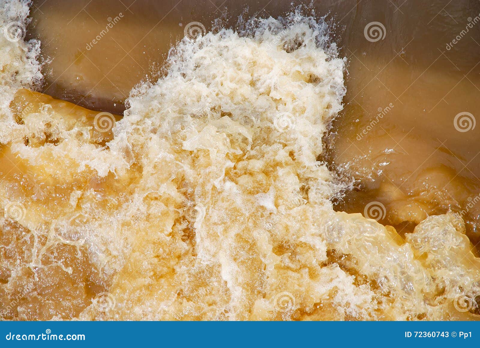 Polluted Sea Foam,chemical Waste Discharge On Ocean Ecosystem,water ...