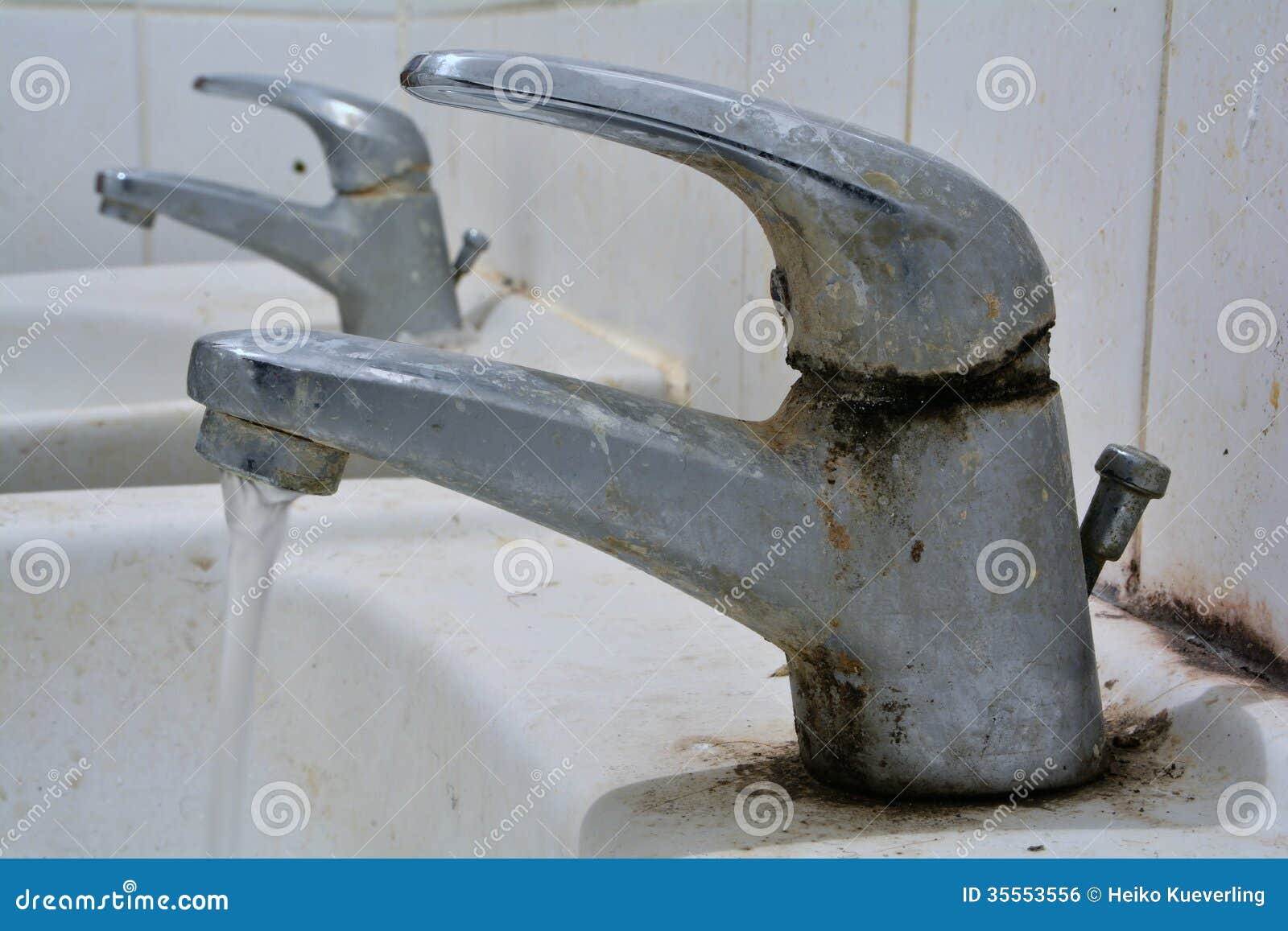 Polluted water tap stock photo. Image of cleaning, diseasecausing ...
