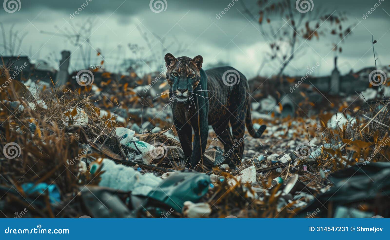 Polluted World. Garbage and Waste. Animals Suffer from Pollution ...