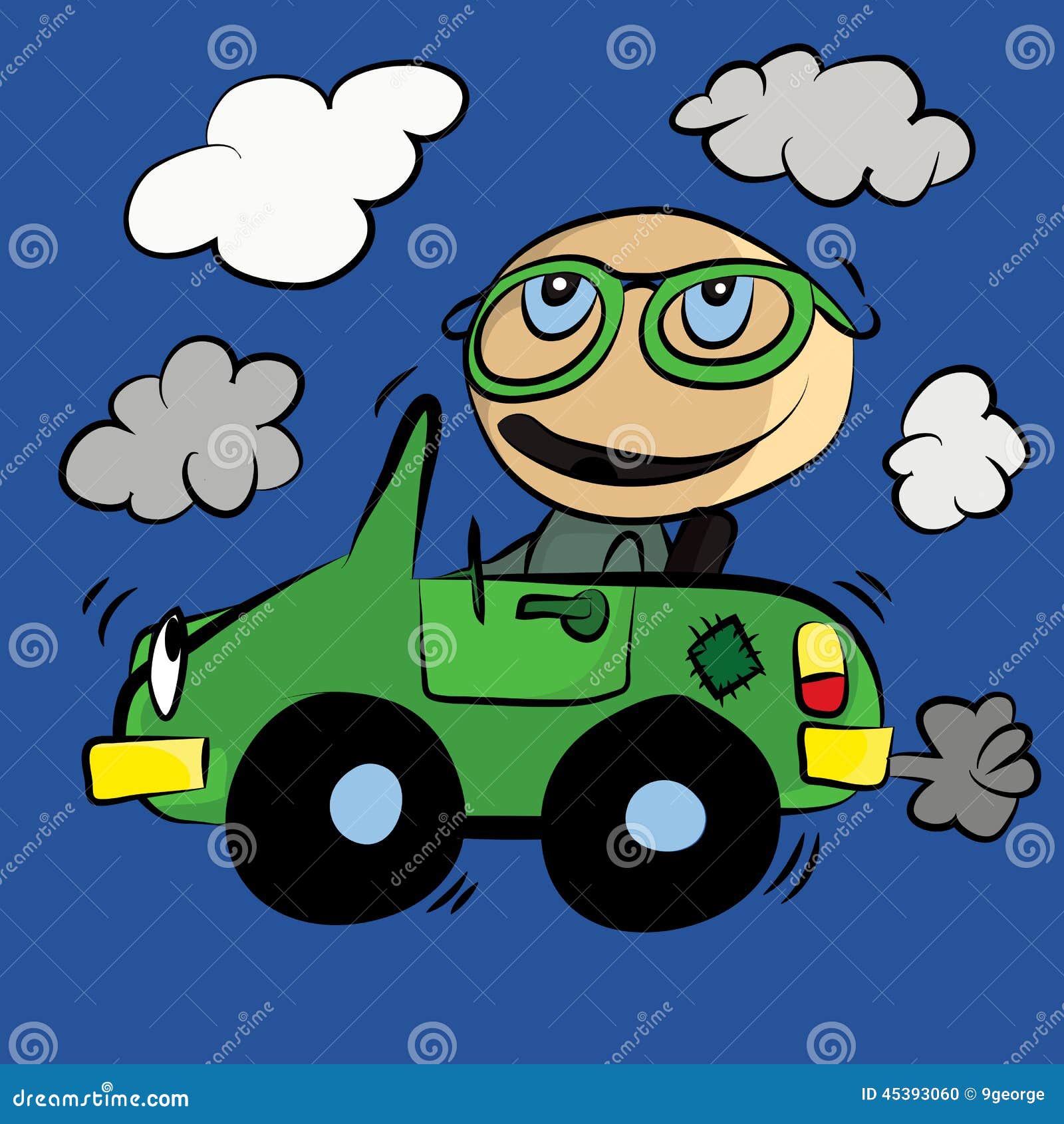Polluting Environment Car Smog : Cartoon. Stock Vector - Illustration ...