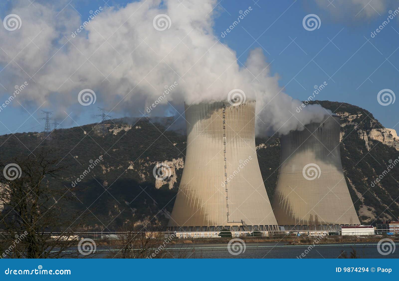 Big polluting factory stock photo. Image of pollution - 9874294