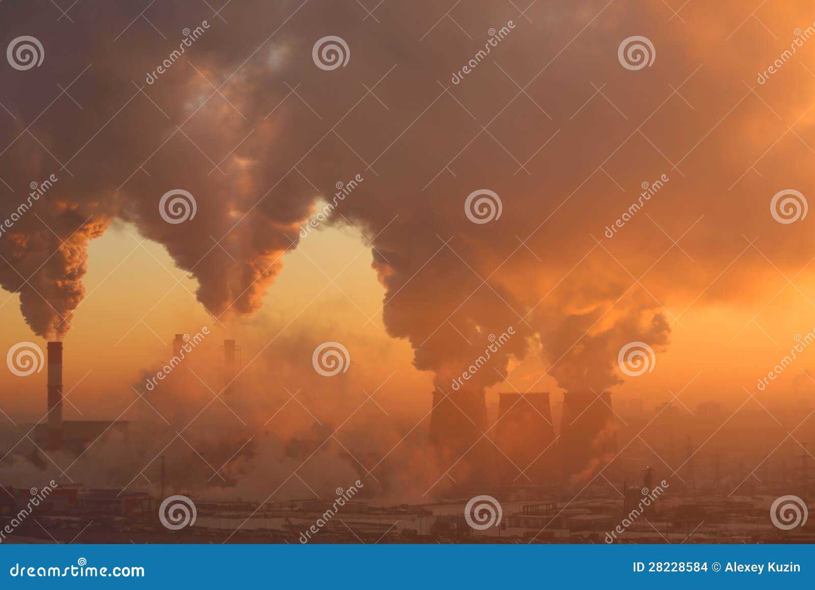 Air Polluting Factory Chimneys Royalty-Free Stock Photography ...