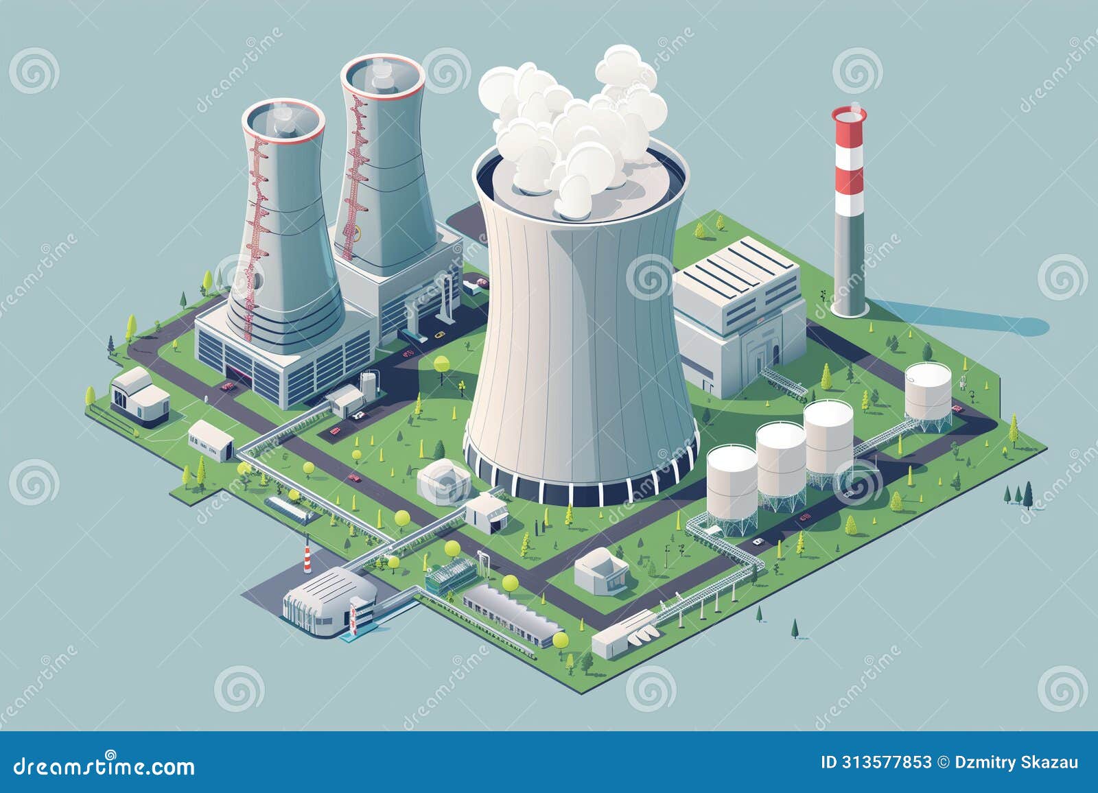 Polluting Factory Emits Smoke Stock Image - Image of pollutants ...