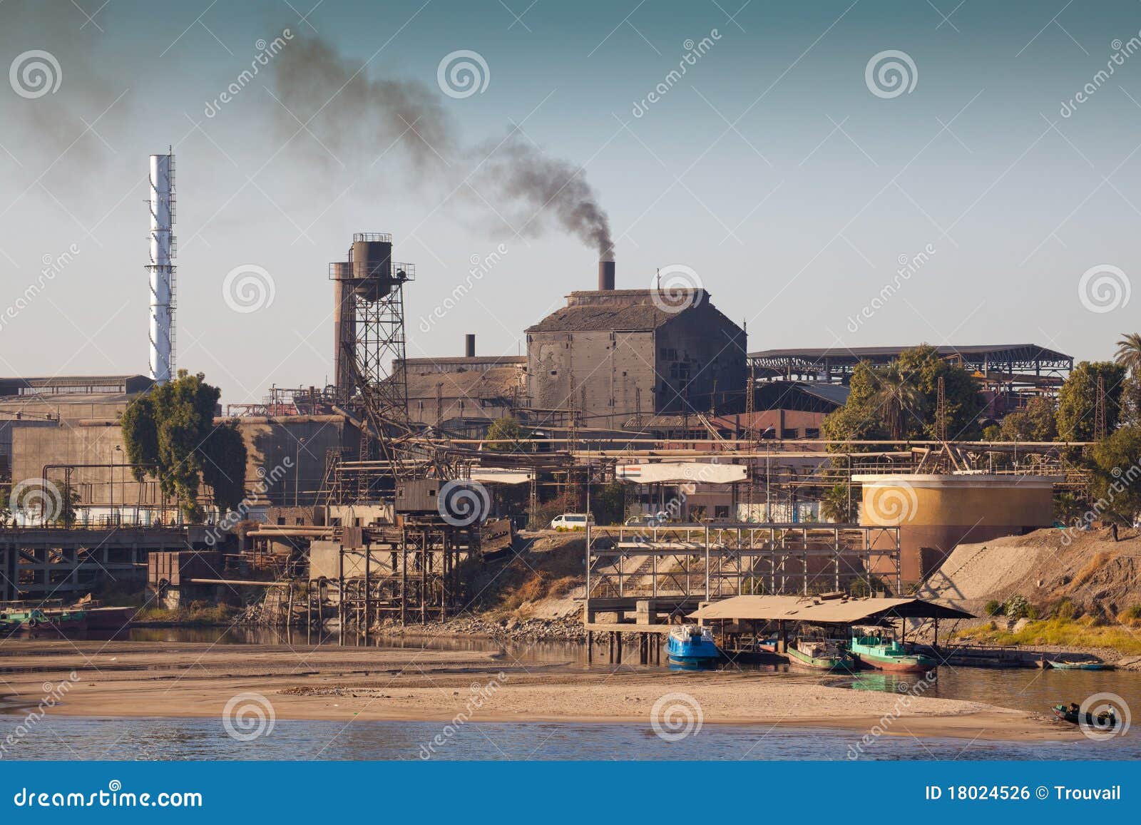 Polluting industry stock photo. Image of waste, toxic - 18024526