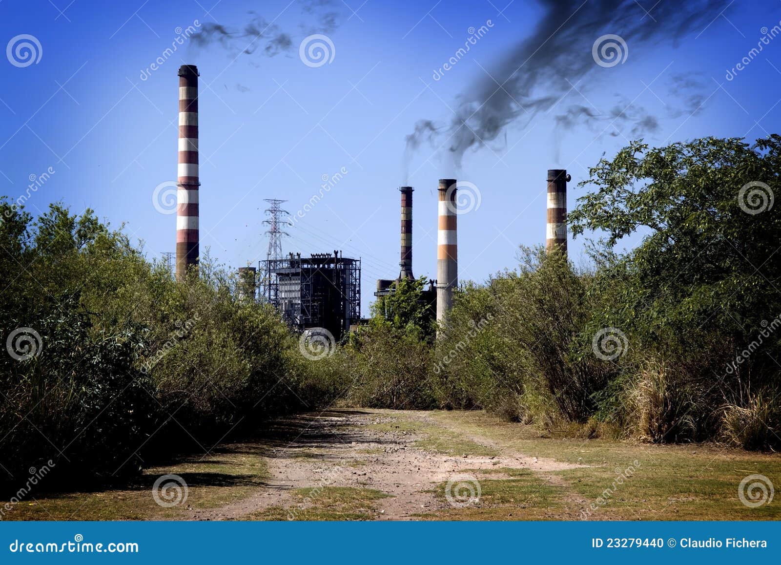Polluting industry stock photo. Image of environment - 23279440
