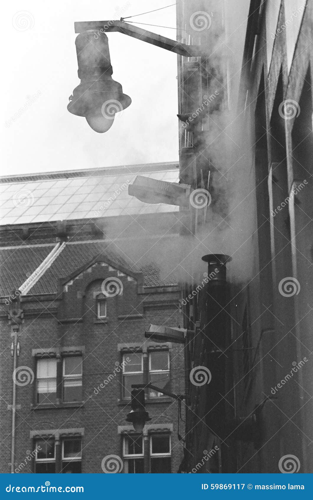 Pollution in Amsterdam stock image. Image of netherlands - 59869117