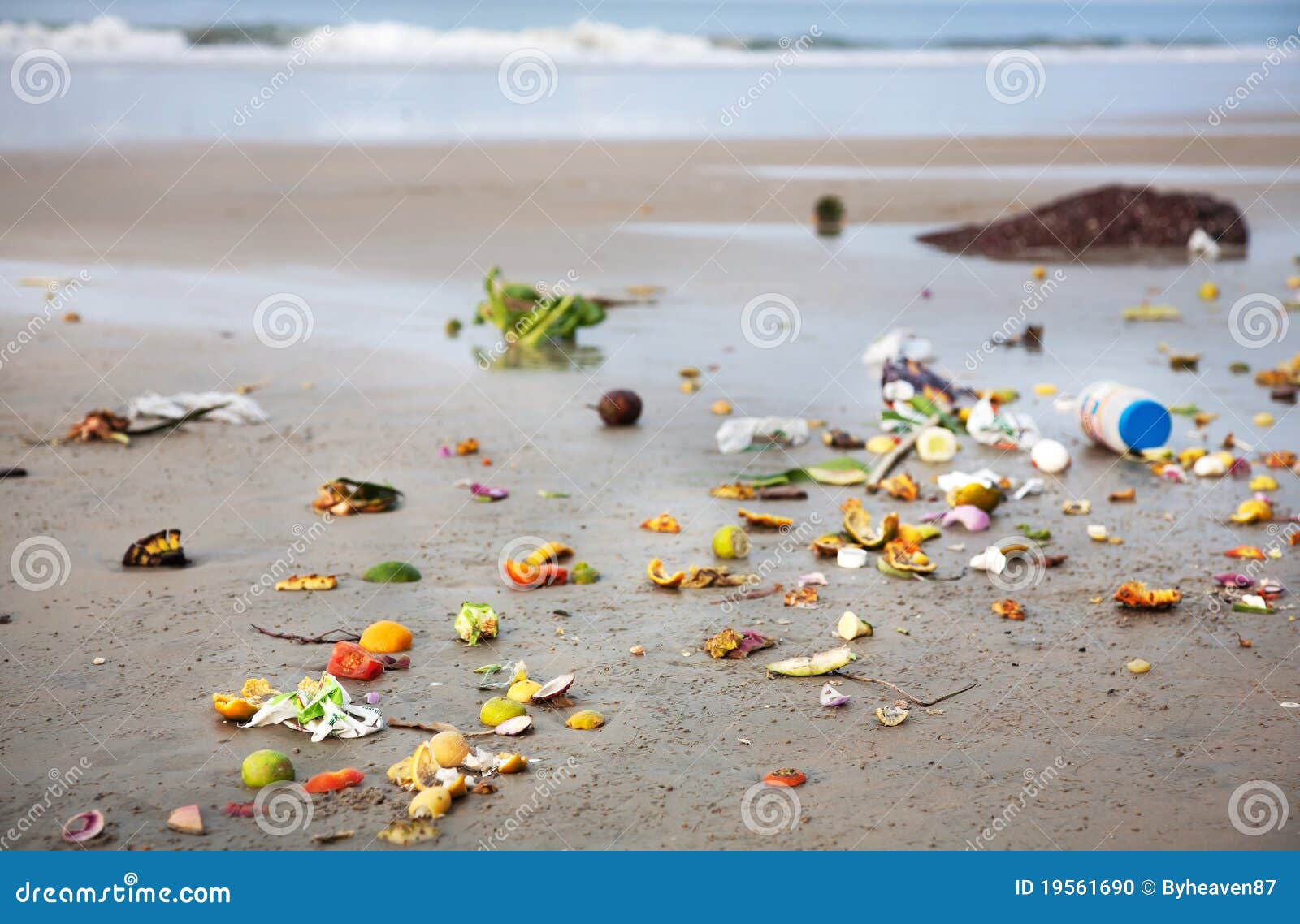 Pollution on the Beach in India Stock Photo - Image of morning ...