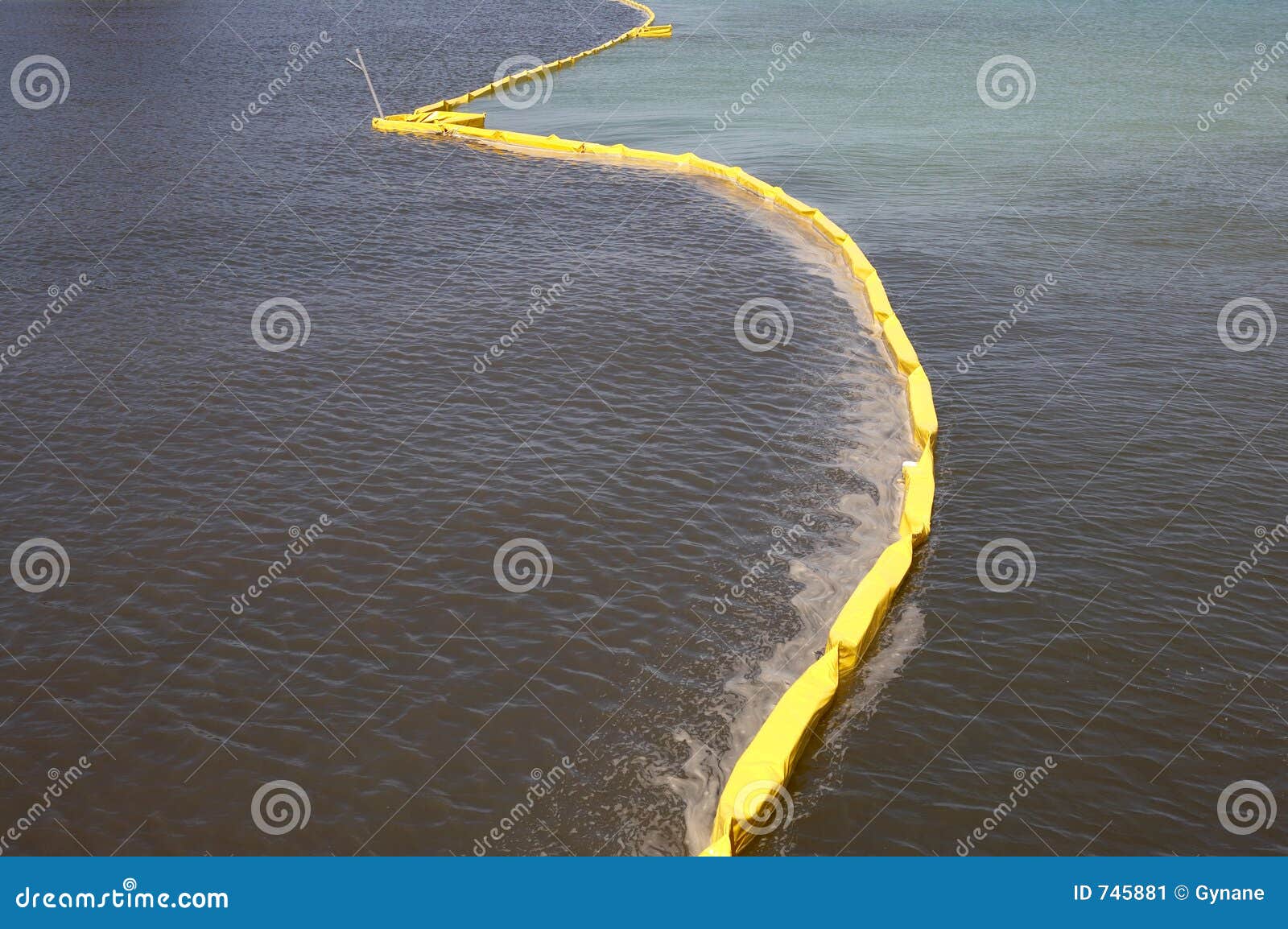 Pollution control barrier stock image. Image of plastic - 745881
