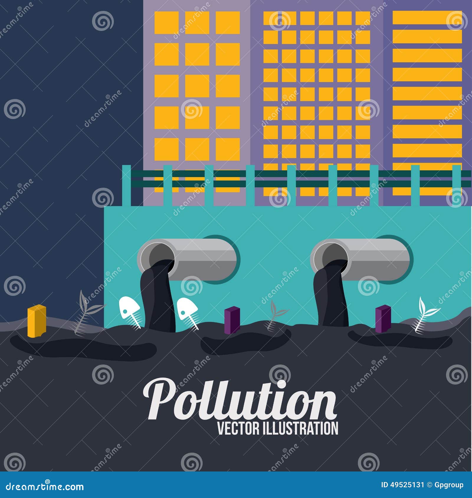 Pollution Design, Vector Illustration. Stock Vector - Illustration of ...
