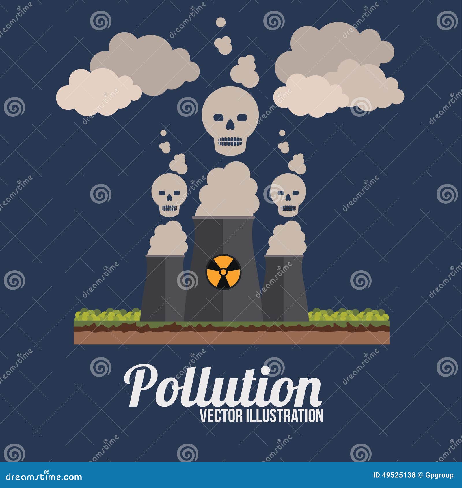 Pollution Design, Vector Illustration. Stock Vector - Illustration of ...