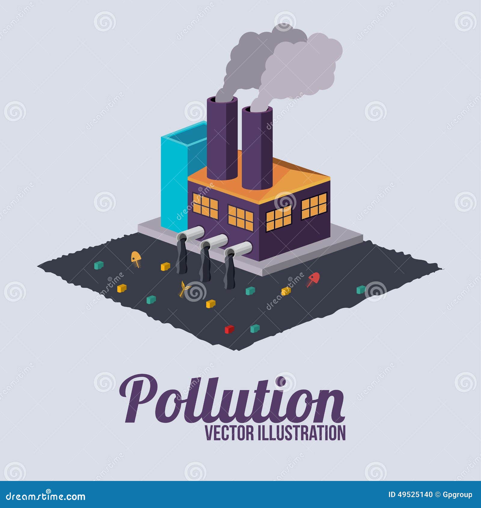 Pollution Design, Vector Illustration. Stock Vector - Illustration of ...