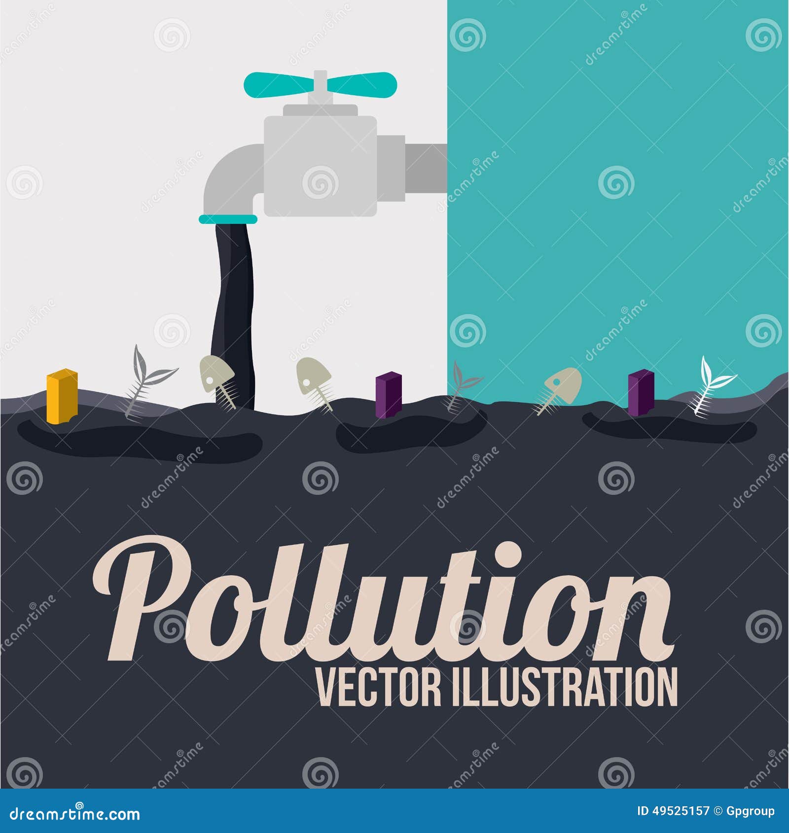 Pollution Design, Vector Illustration. Stock Vector - Illustration of ...