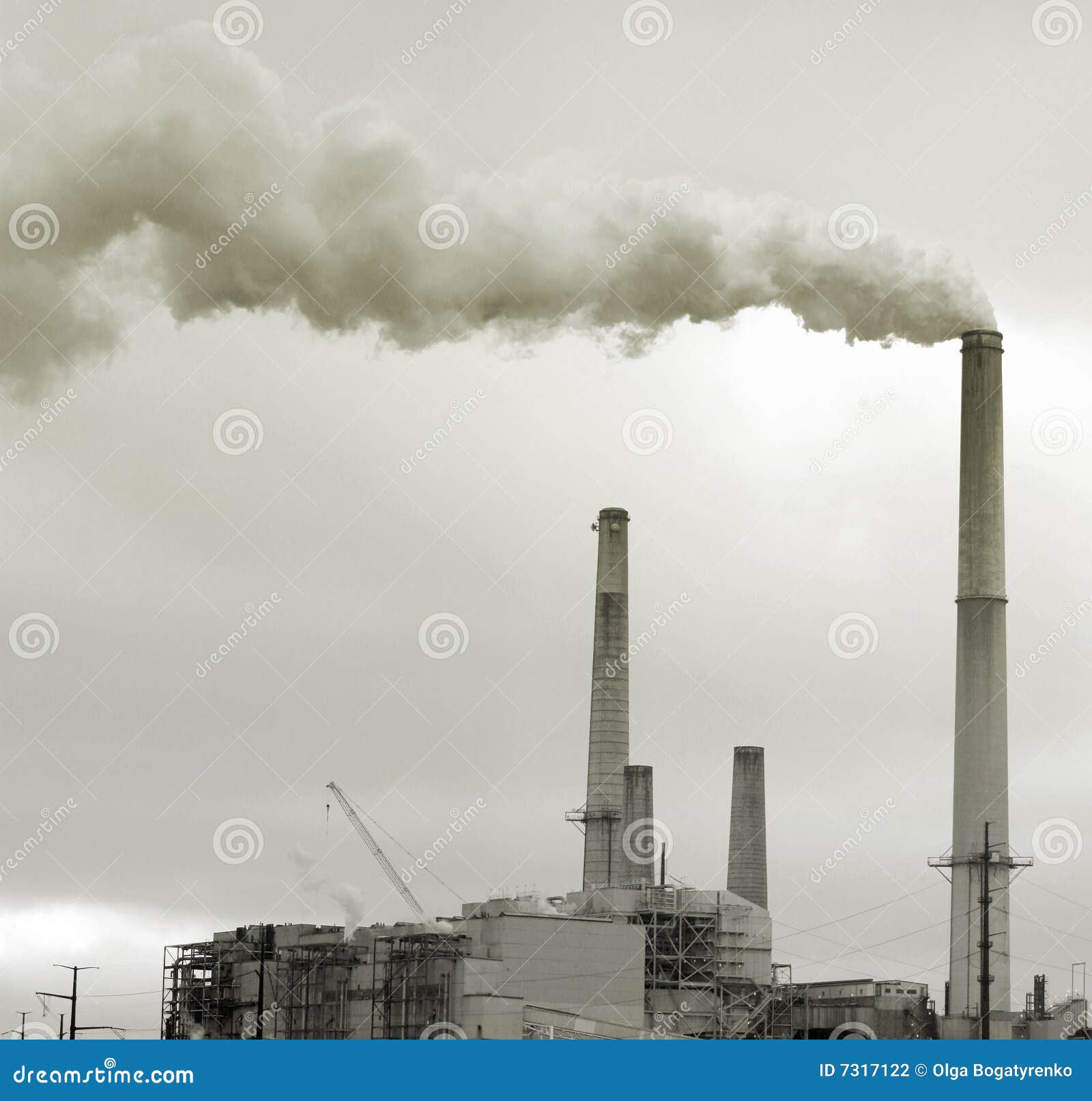 Pollution Environnementale - Cheminée D'usine Photo stock - Image du ...