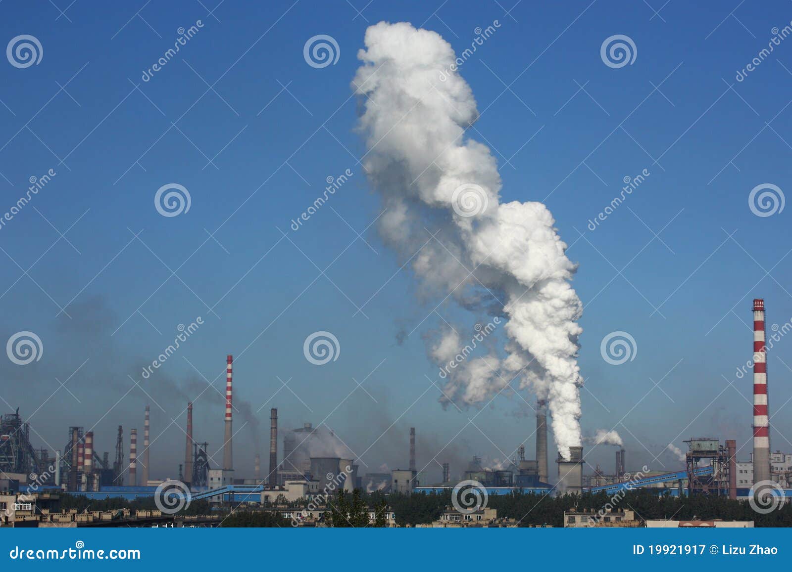 Pollution of factory stock image. Image of hard, chimney - 19921917