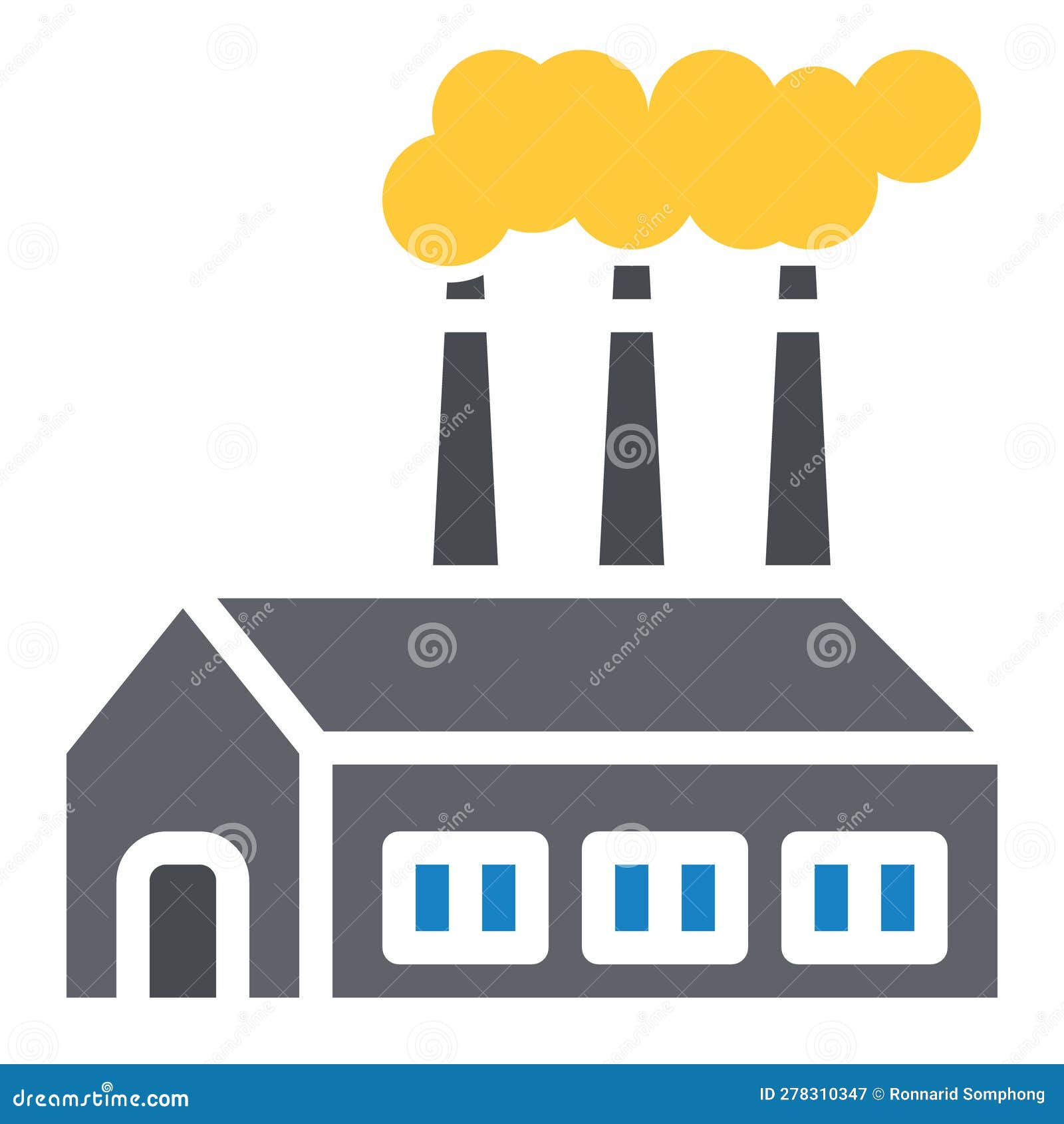 Pollution Icon Vector Sign Symbol Graphic Illustration Stock Vector ...