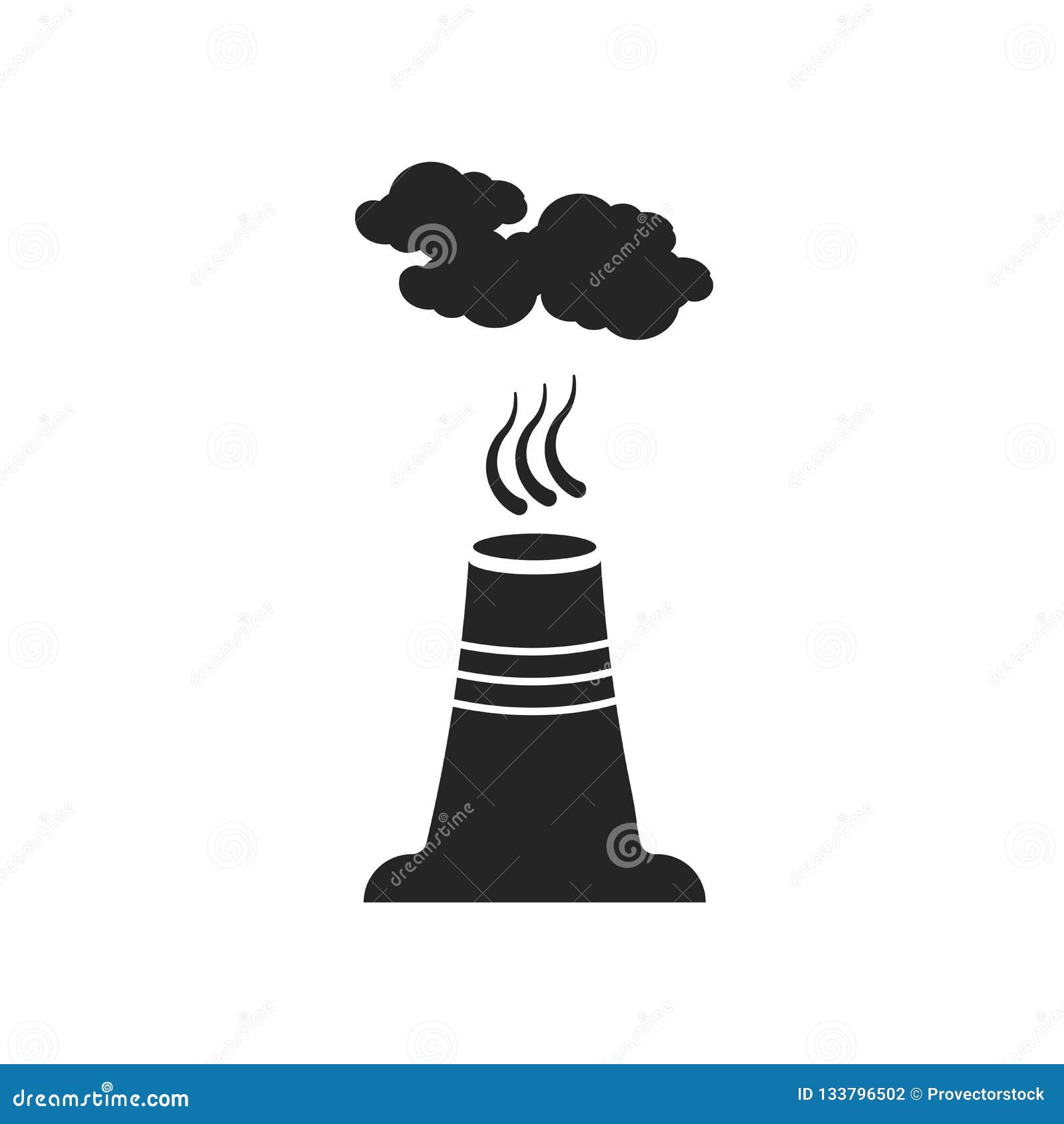 Pollution Icon Vector Sign And Symbol Isolated On White Background ...