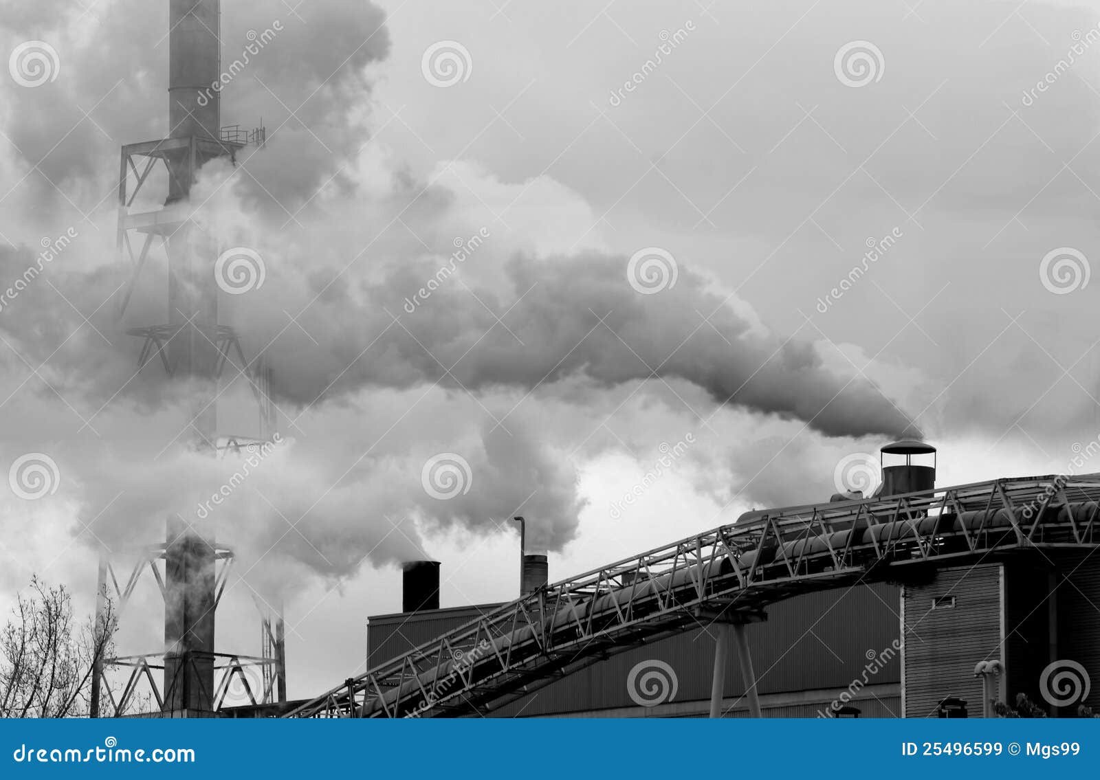 Pollution industrielle image stock. Image du environnement - 25496599