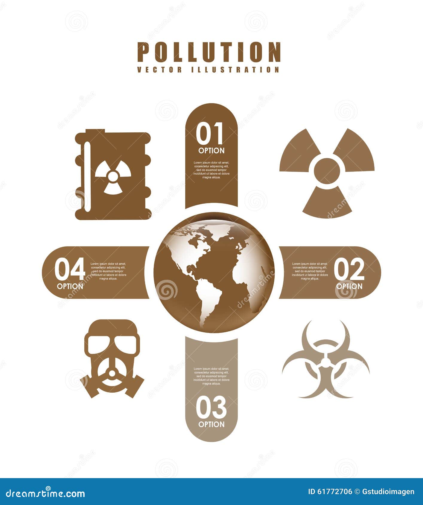 Pollution Infographics Design Stock Vector - Illustration of ...