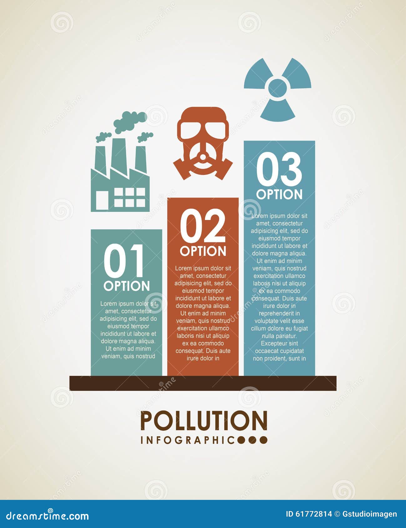 Pollution Infographics Design Stock Vector - Illustration of design ...
