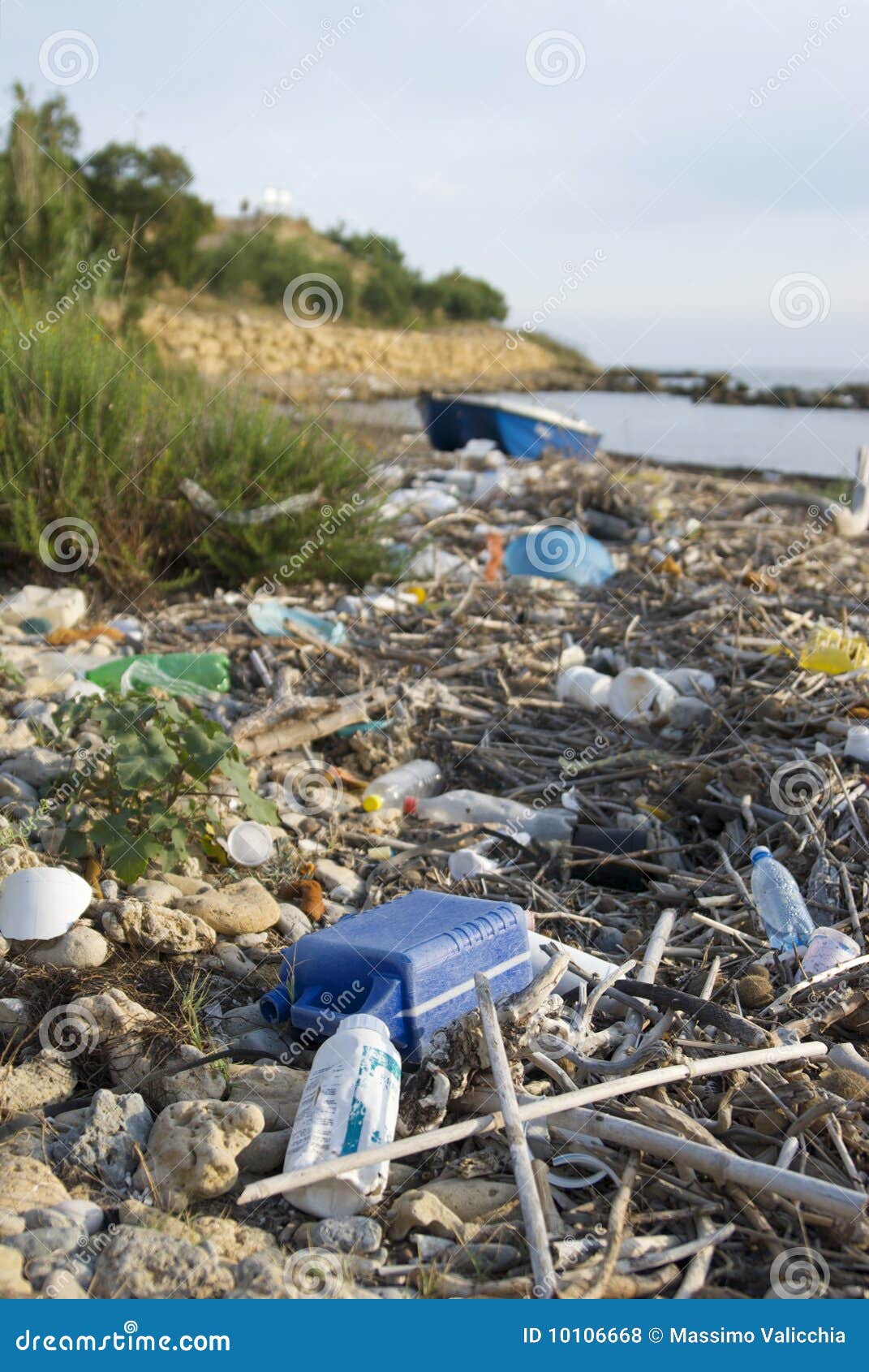 Pollution on Italian Sea editorial stock photo. Image of pollution ...