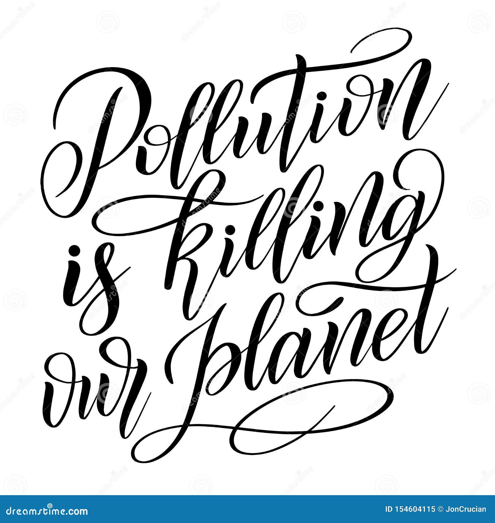 Pollution is Killing Our Planet. Stock Vector - Illustration of ...