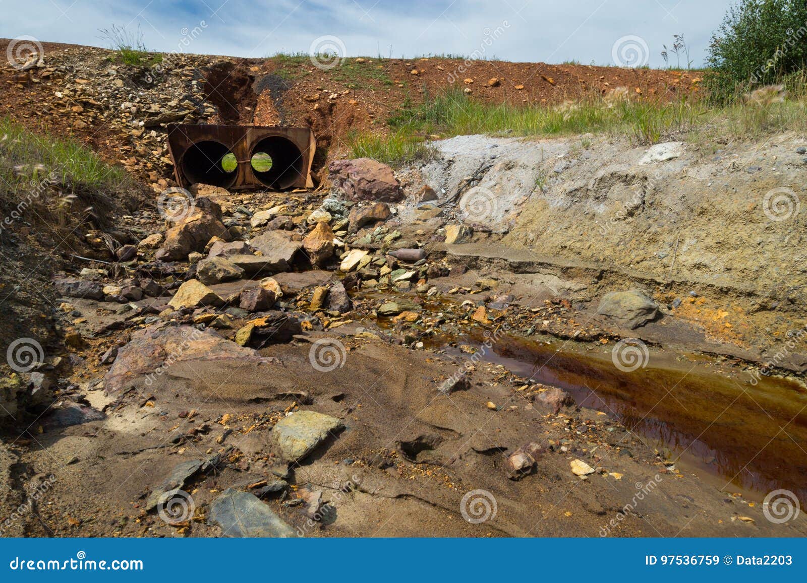 Pollution of nature stock image. Image of nature, tails - 97536759