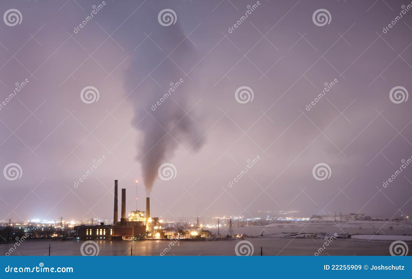 Pollution over the city stock image. Image of town, colorado - 22255909