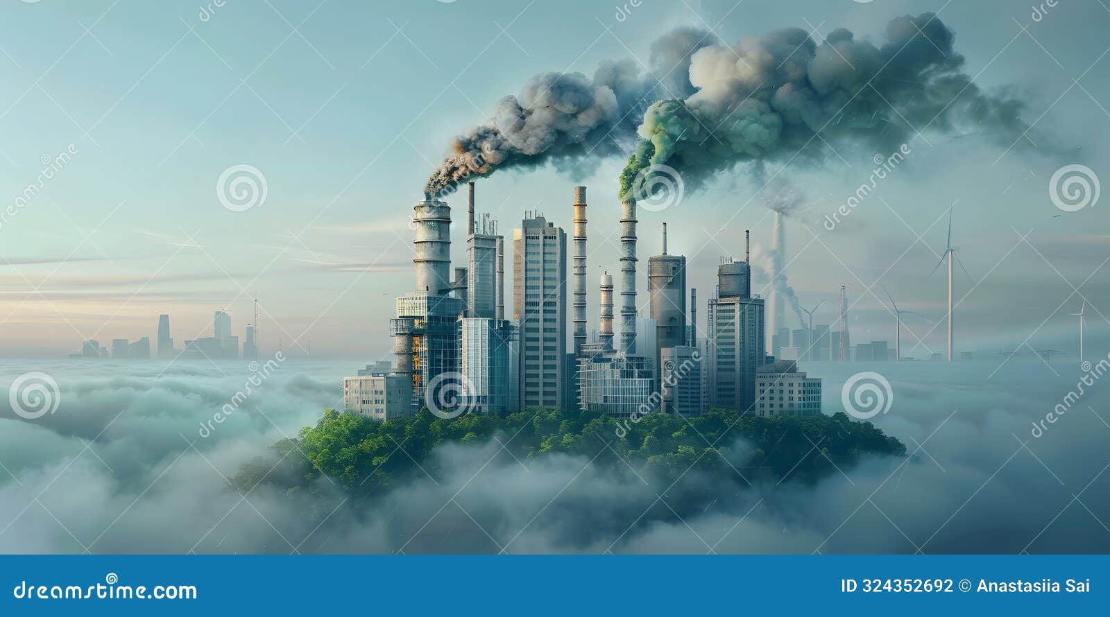Pollution of planet earth stock photo. Image of pollution - 324352692