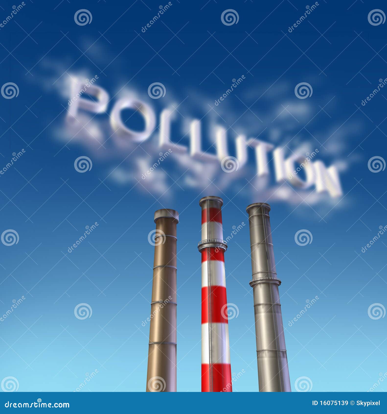 Pollution Poison Smoke Stack Stock Illustration - Illustration of ...