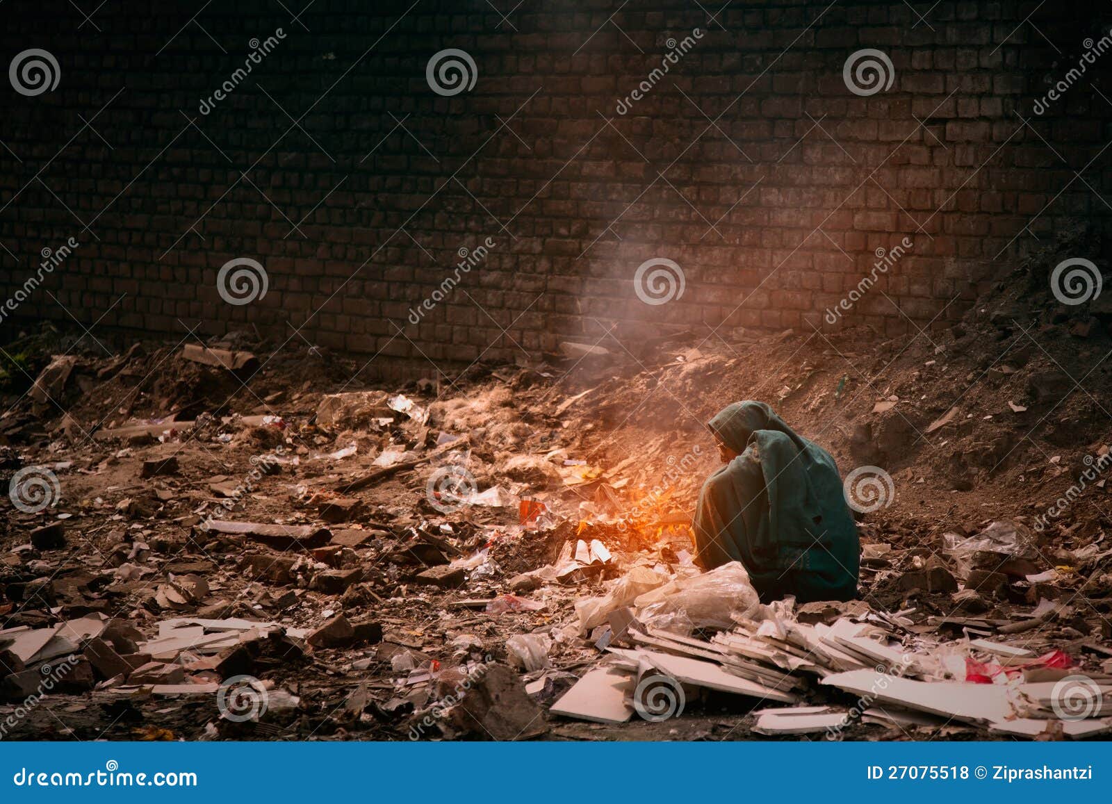 Pollution and poverty stock photo. Image of disaster - 27075518