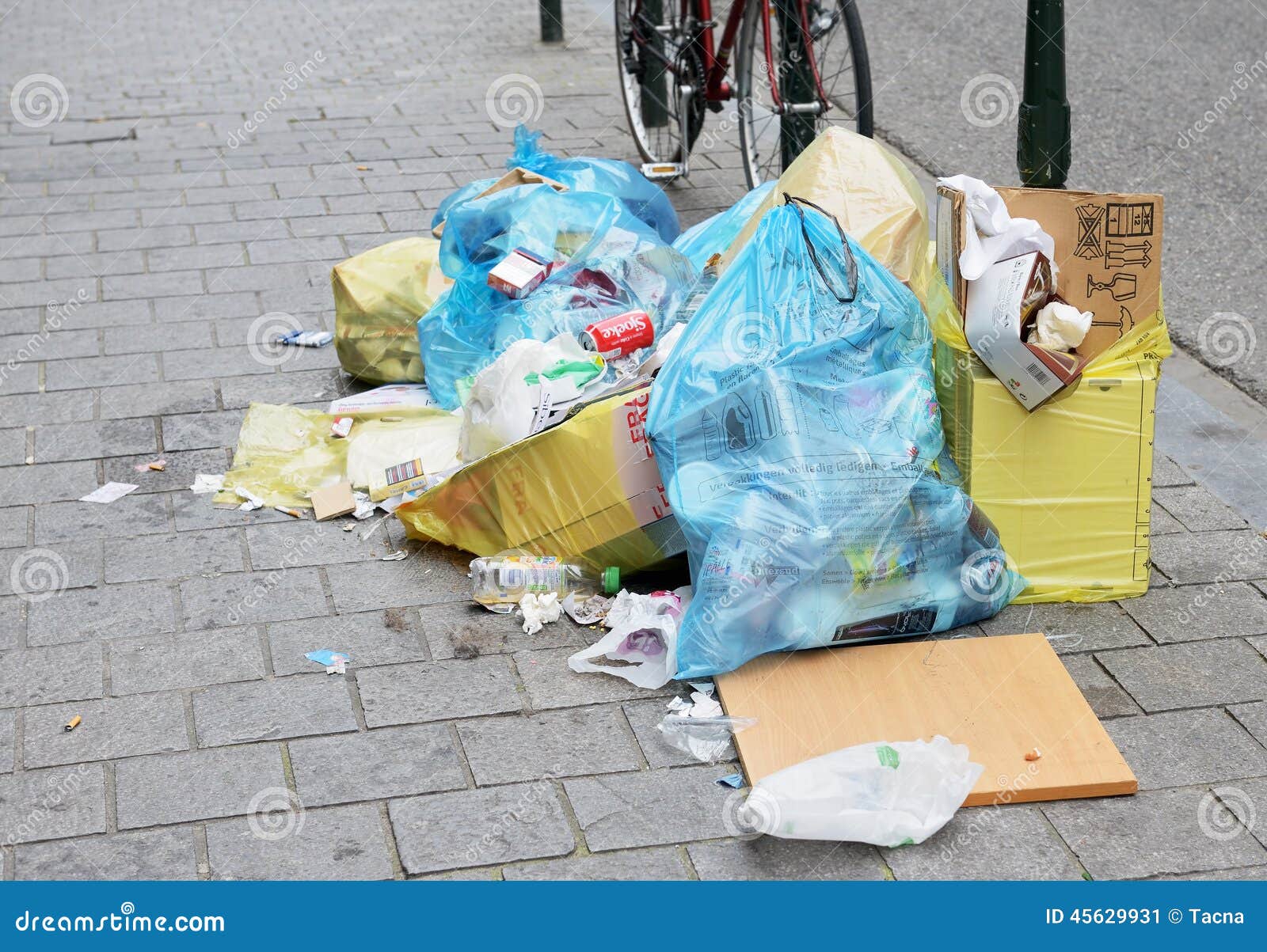 Pollution and Problems for Collection of Rubbish Editorial Photo ...