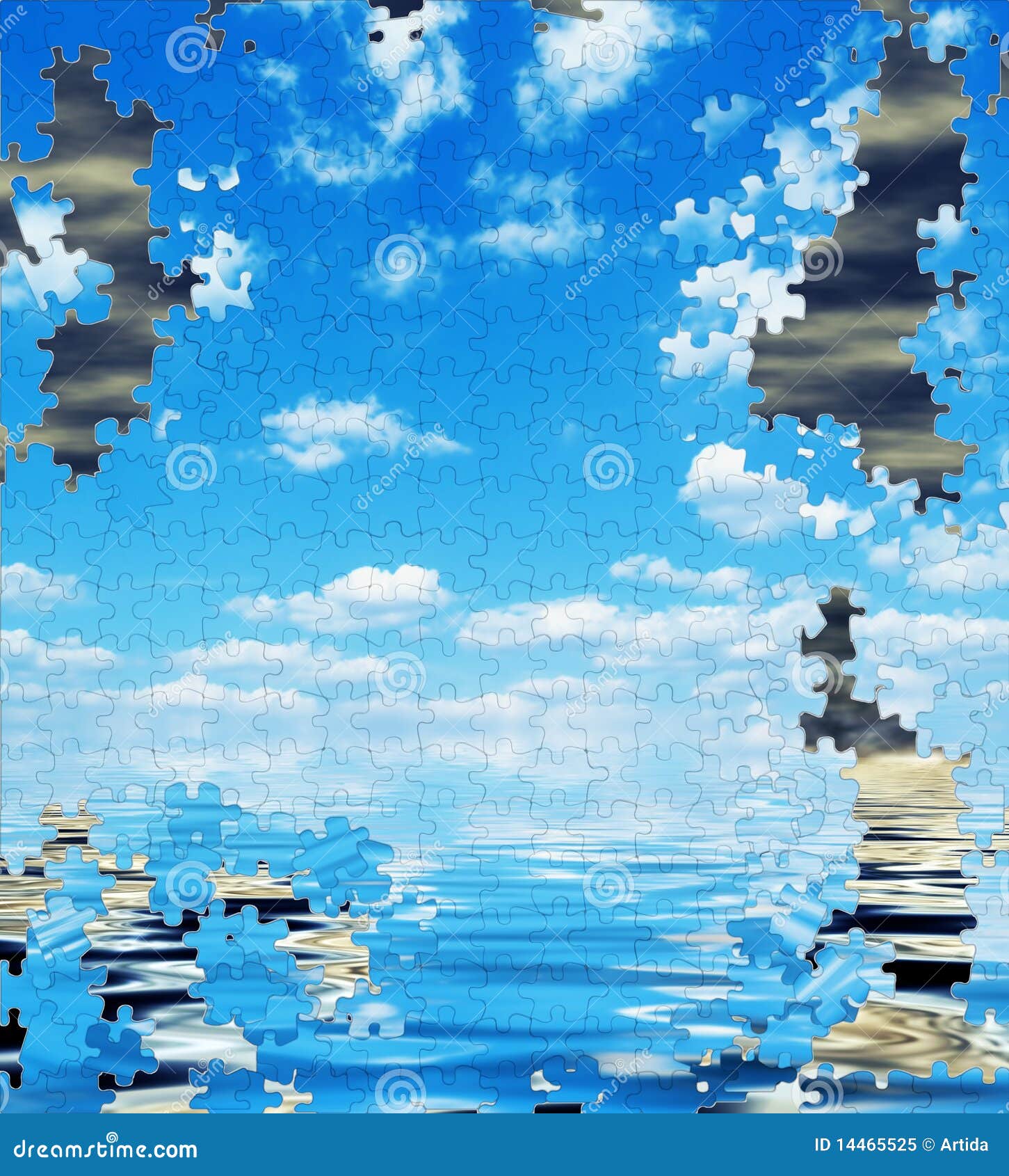 Pollution, Puzzle, Environmental Concept, Stock Illustration ...