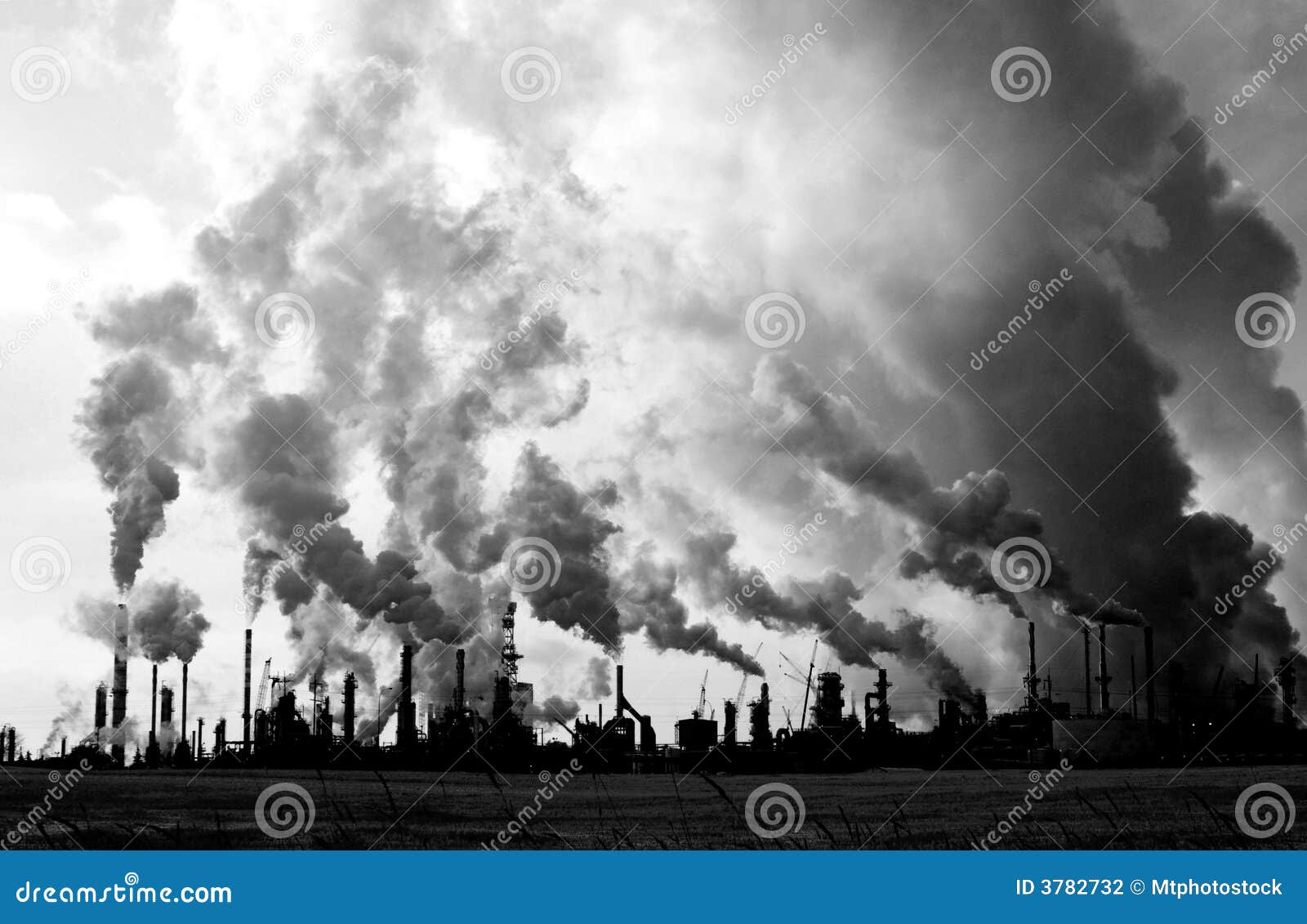 Pollution refinery 1 stock photo. Image of pollution, natural - 3782732