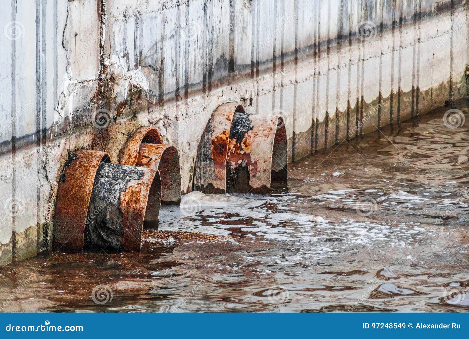 Pollution of the Reservoir, Environmental Problems Stock Image - Image ...