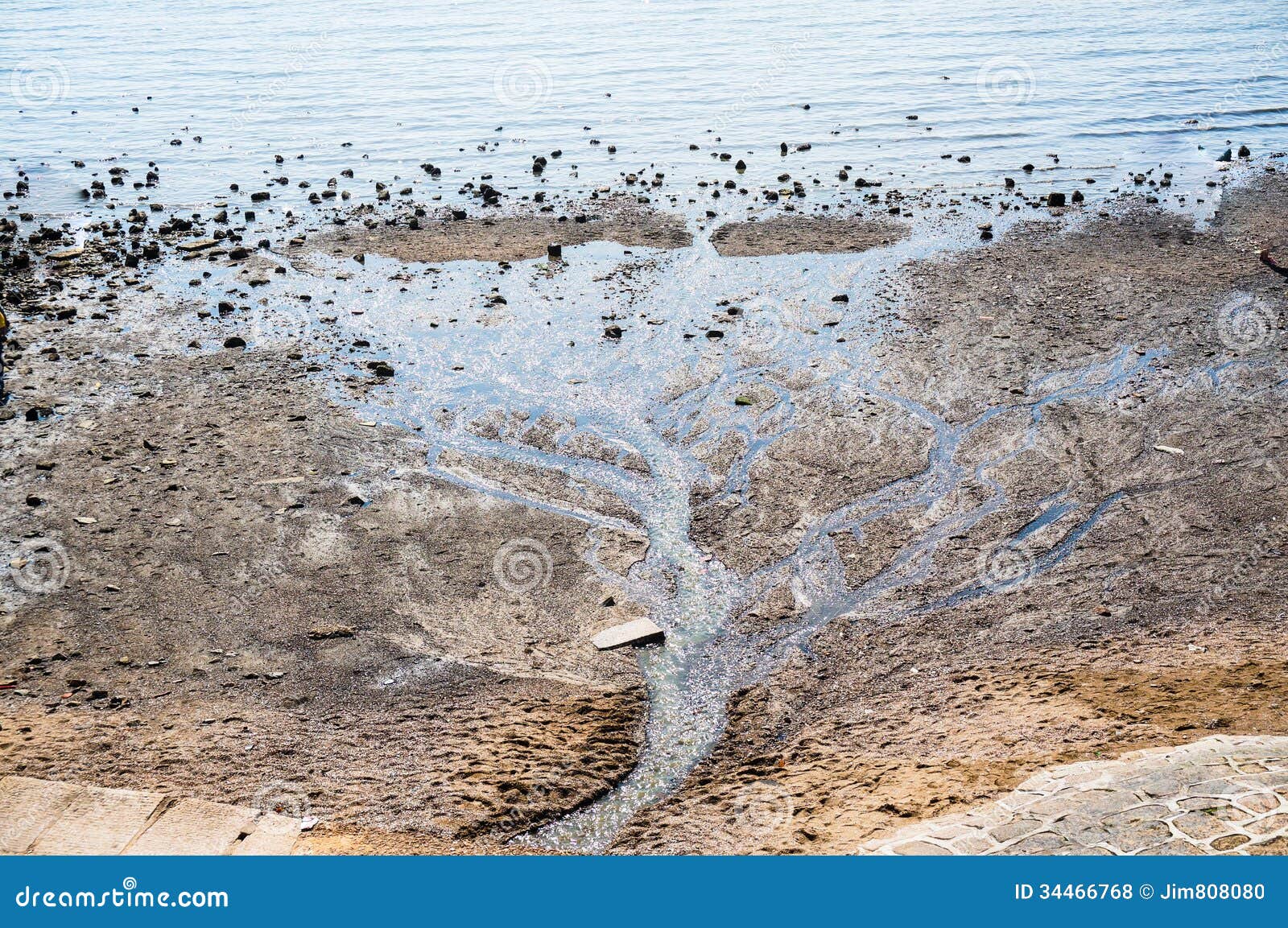 Pollution Of Sewage. Pollution Of Nature With Toxic Chemicals From The ...