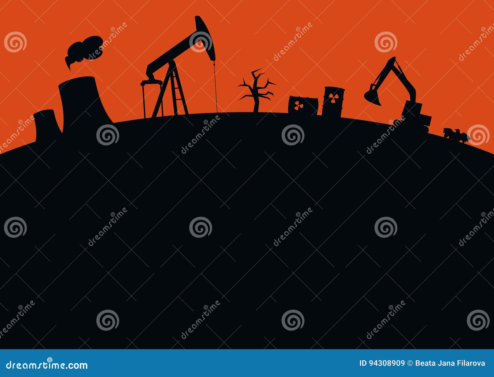 Pollution Vector Background Stock Vector - Illustration of toxic ...