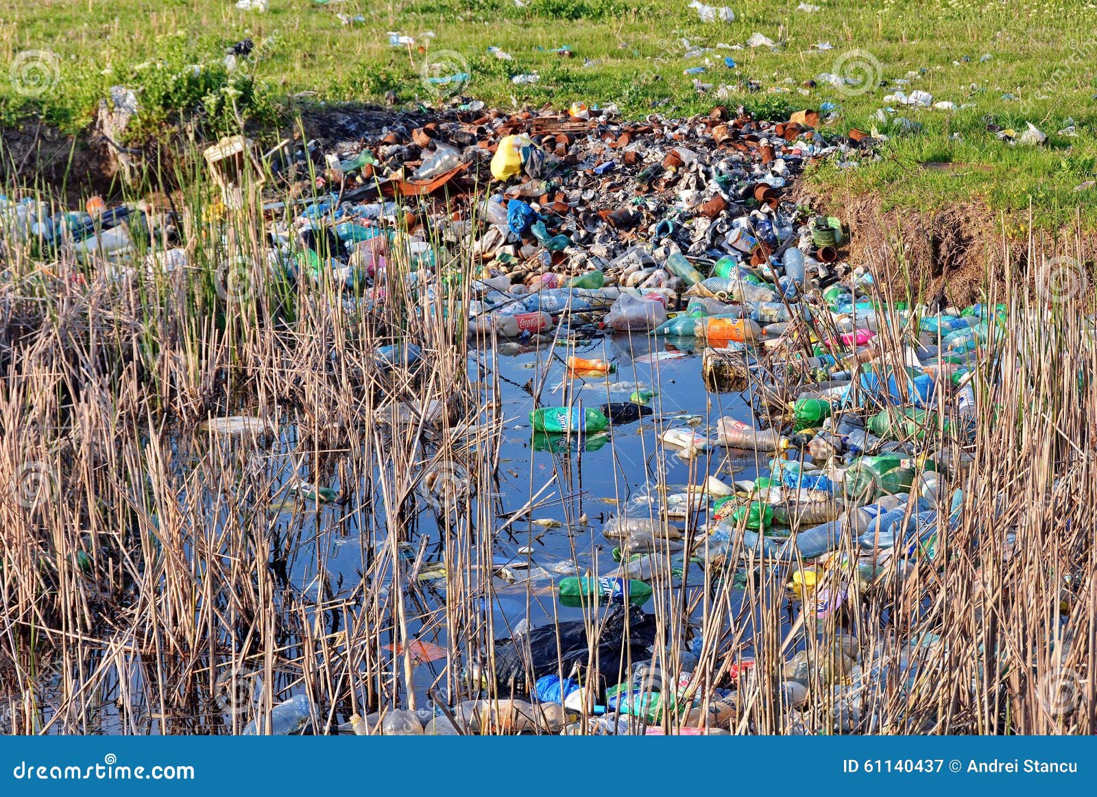 Pollution editorial photography. Image of trash, danube - 61140437