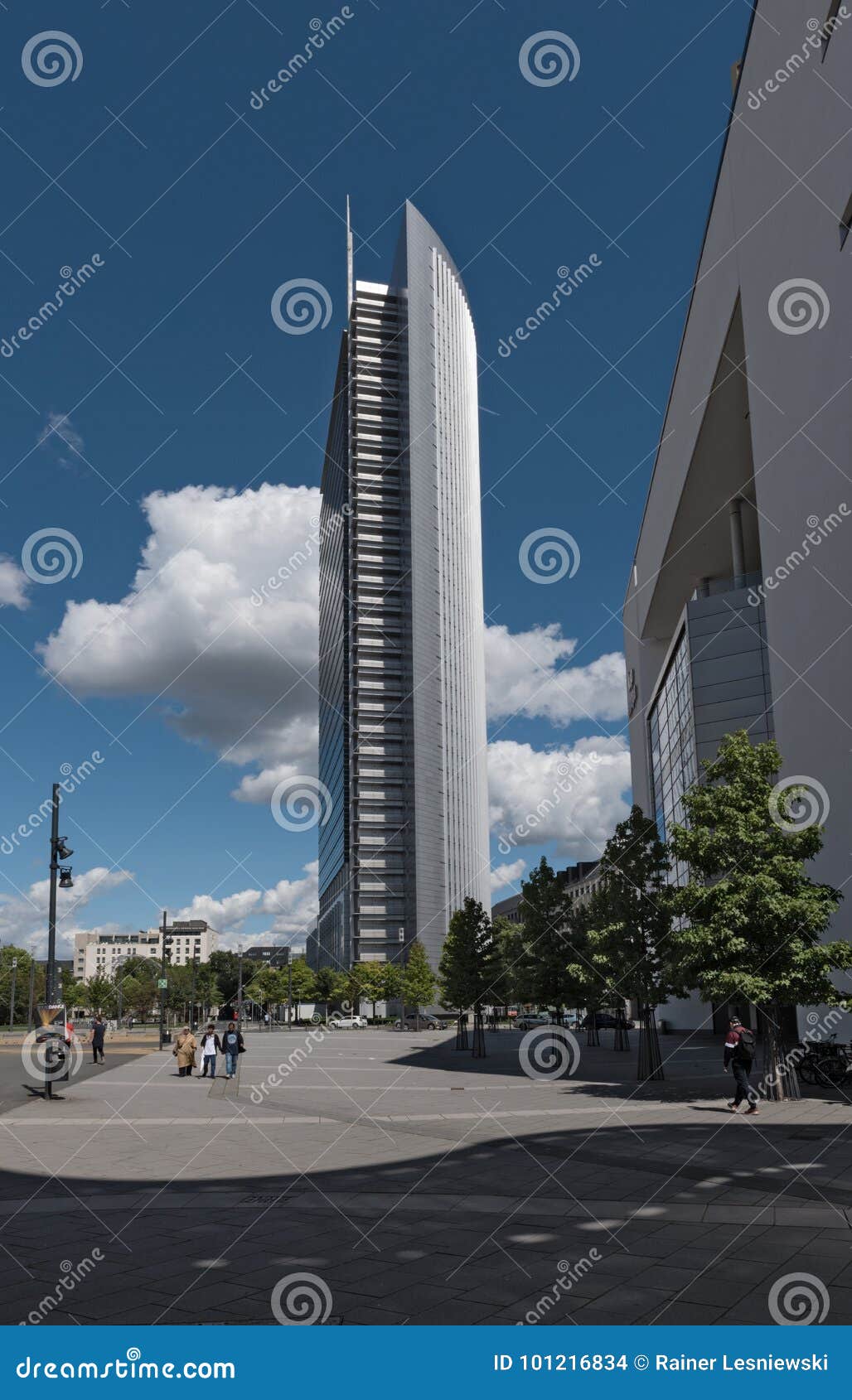 The Pollux Tower in the Gallus District in Frankfurt, Germany Editorial ...