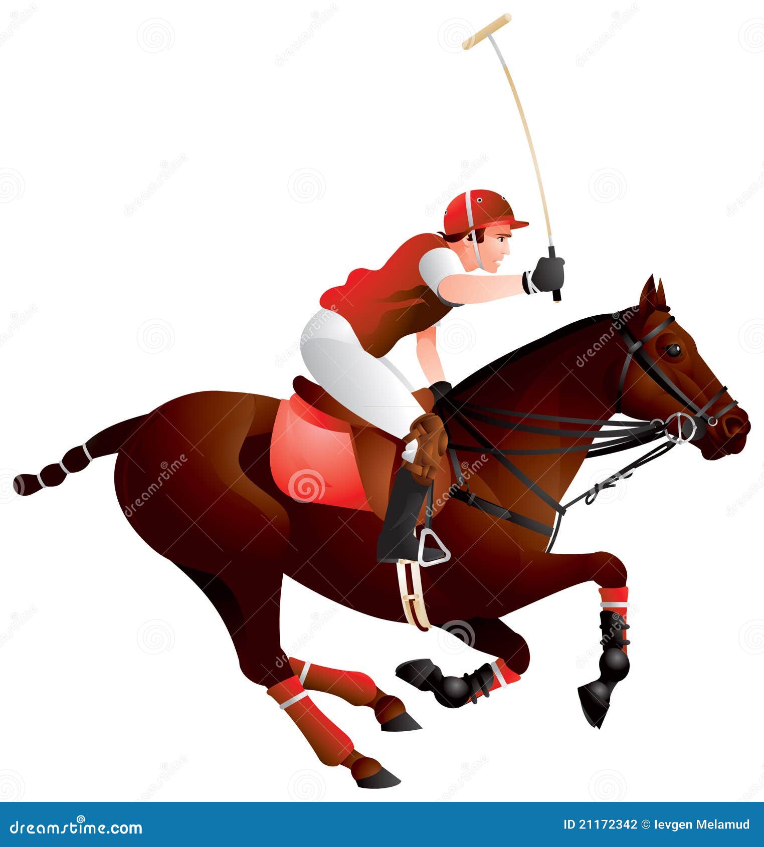 Polo horse and player stock vector. Illustration of polo - 21172342