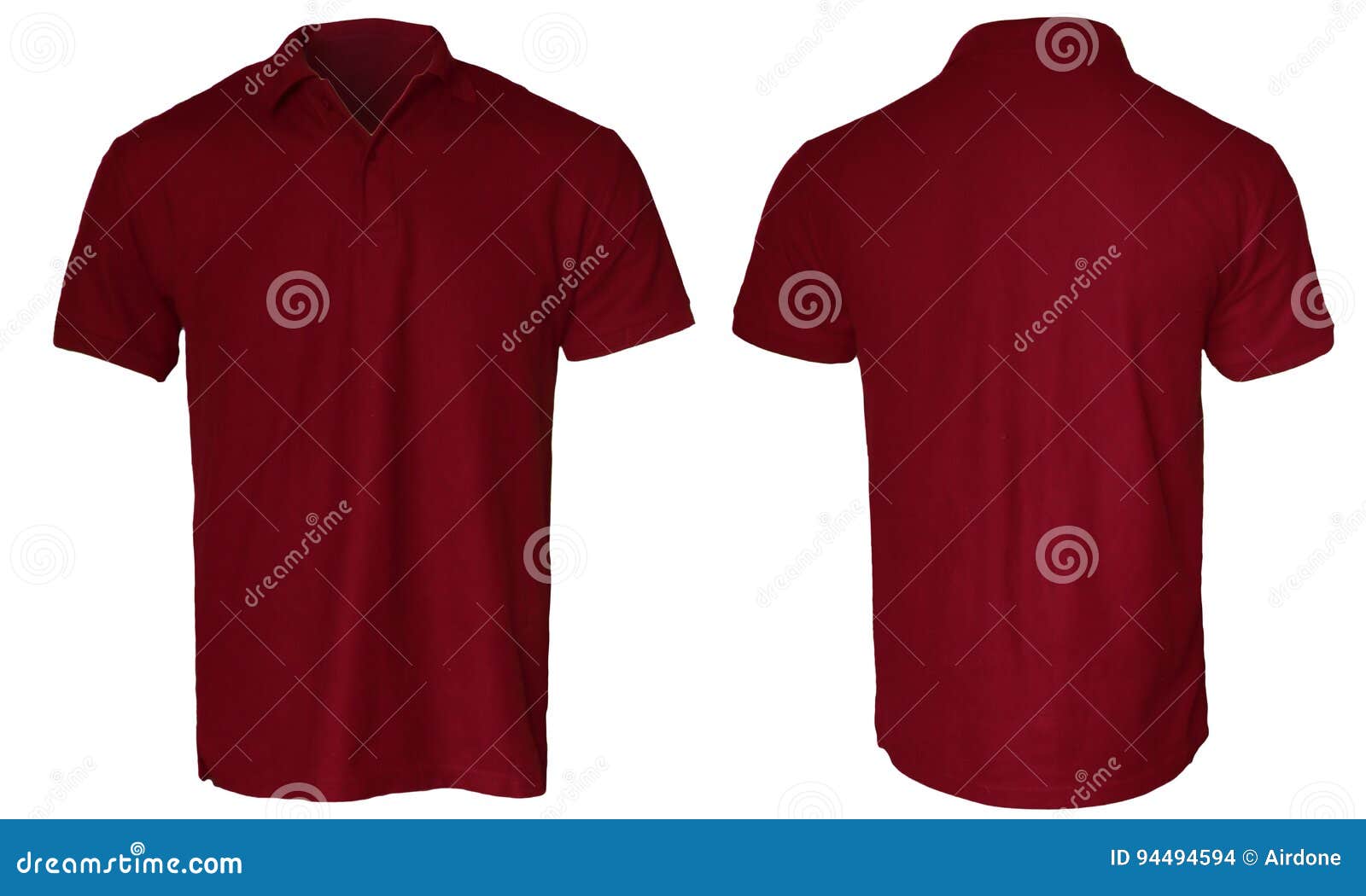 Polo Shirt Mock Rojo Oscuro Para Arriba Foto de archivo - Imagen de ...