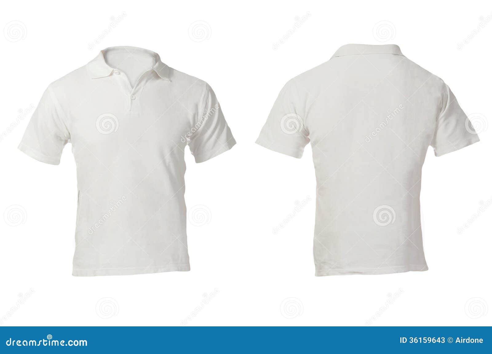 Polo Shirt Template Blanc Vide Des Hommes Image stock - Image du hommes ...