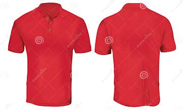 Polo Shirt Template rojo ilustración del vector. Ilustración de tapa ...