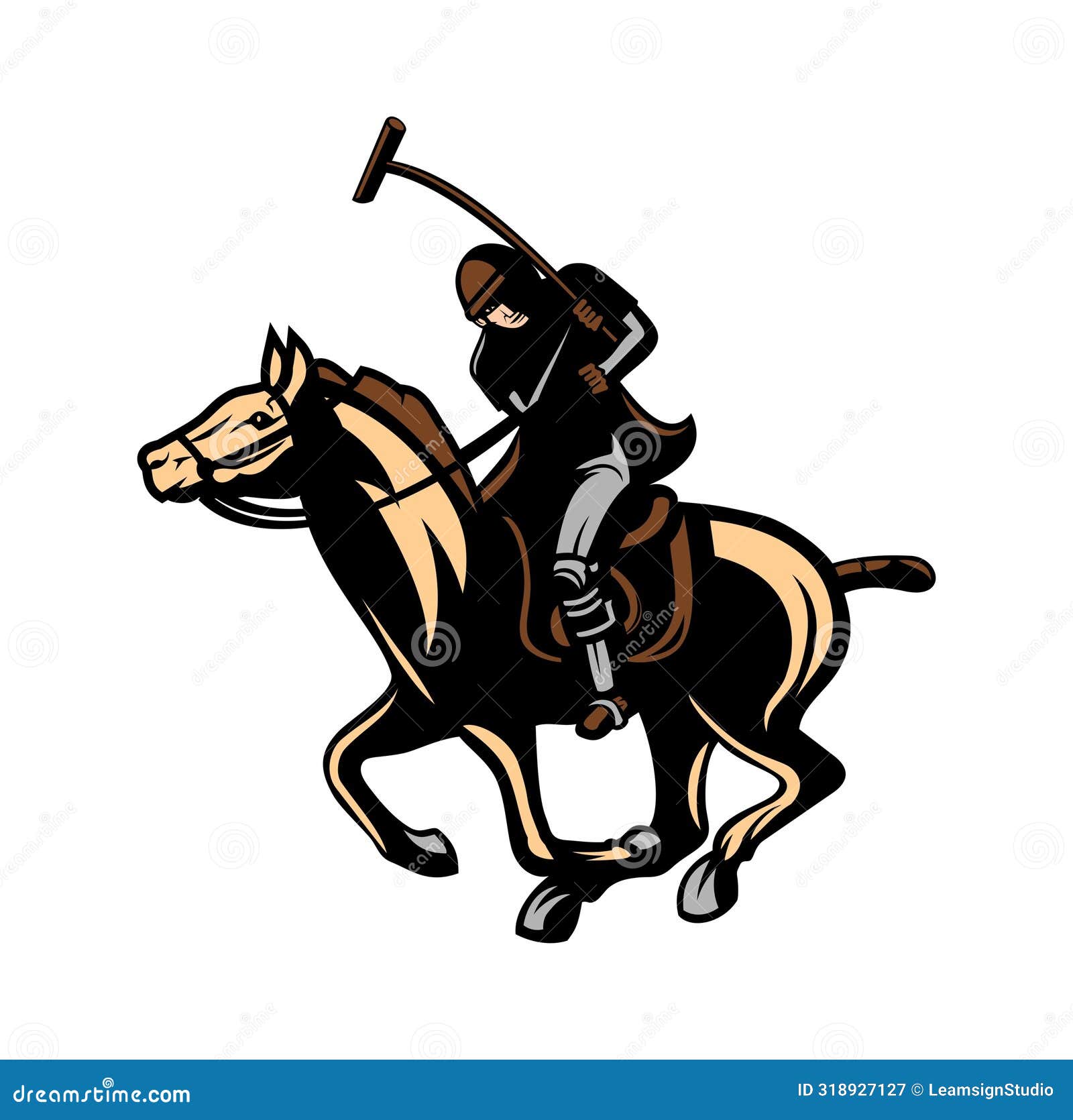 Polo Sport Player Design Illustration Stock Vector - Illustration of ...