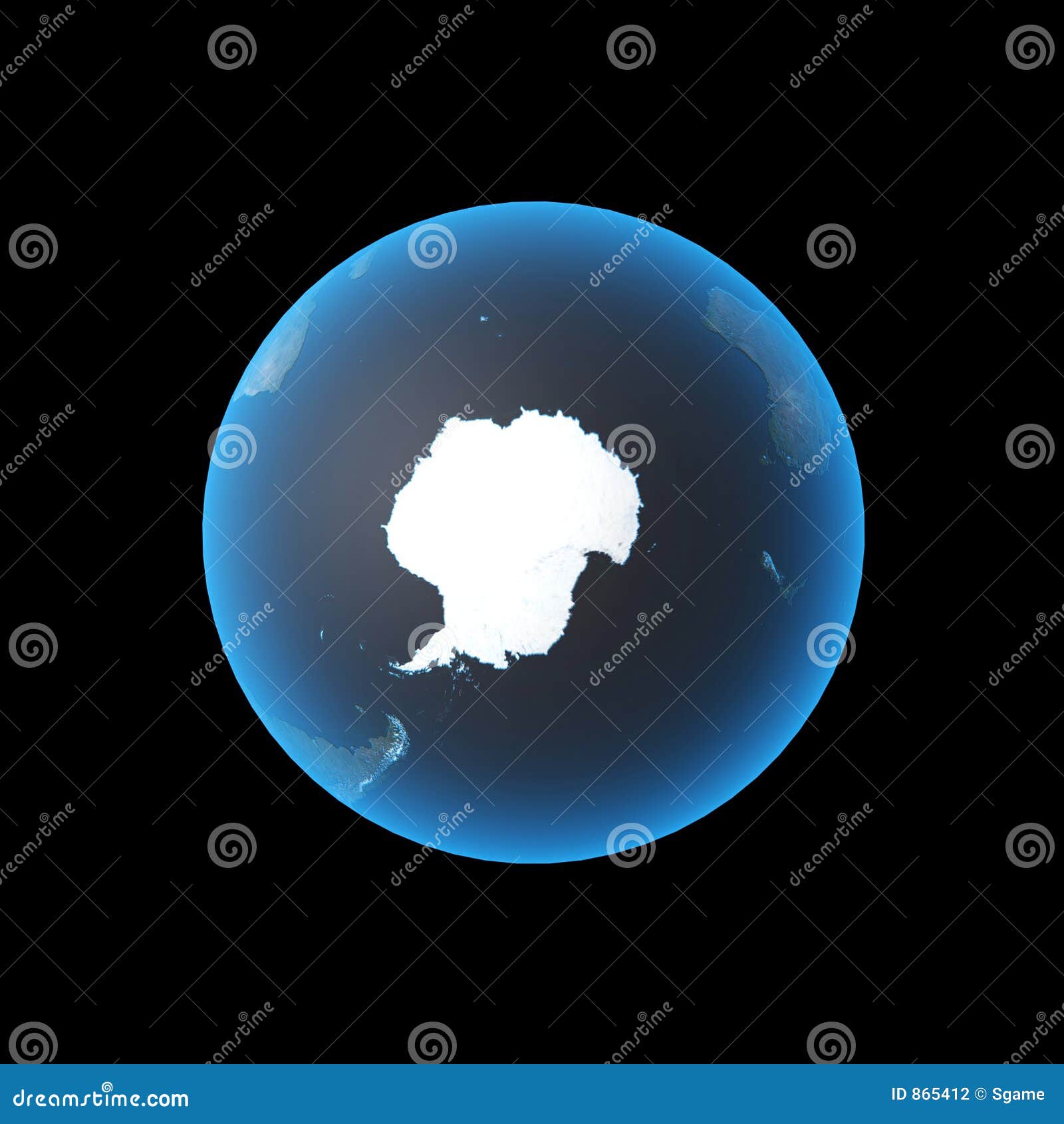 Polo Sud della terra illustrazione di stock. Illustrazione di ...