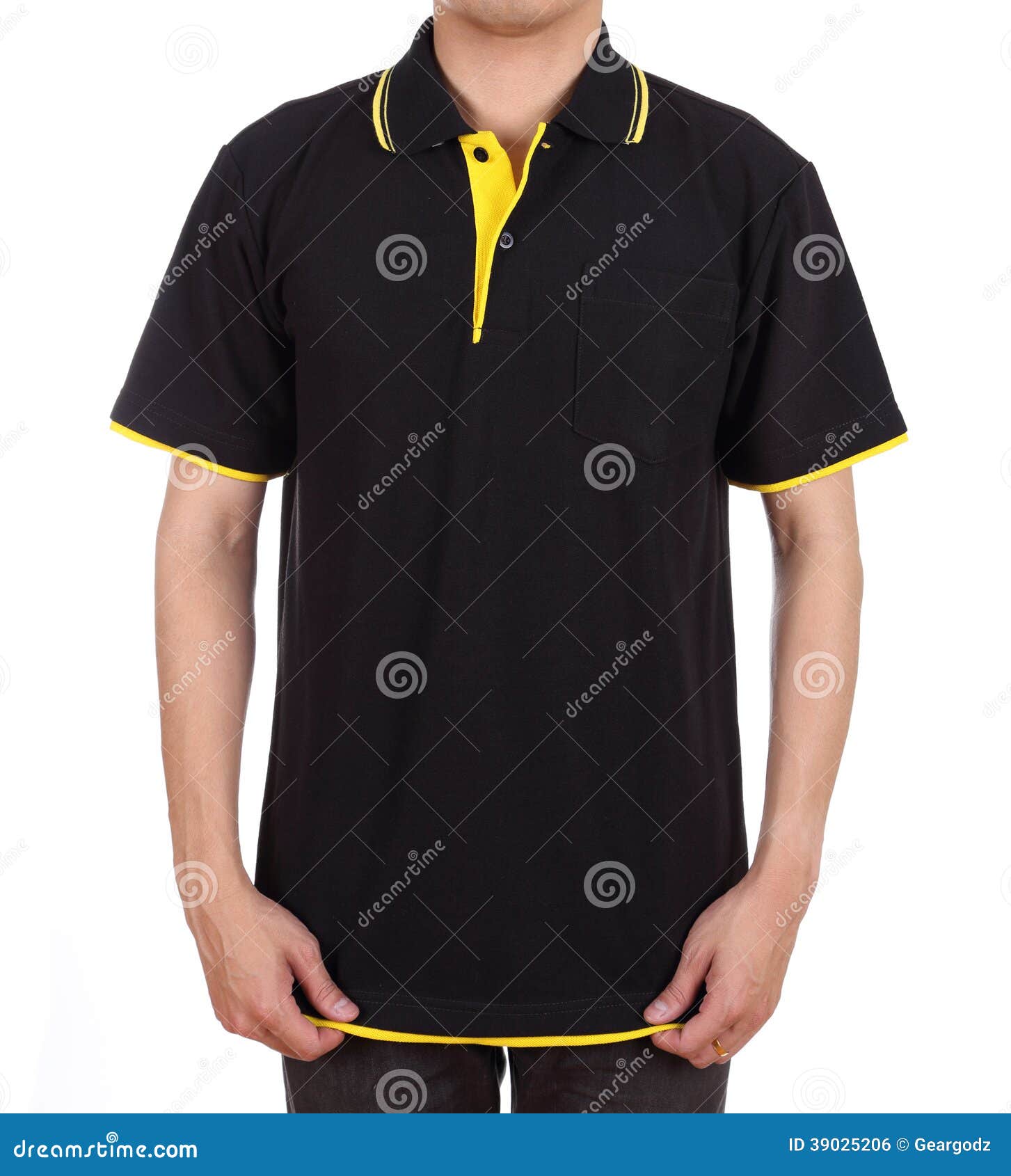 Polo vide sur l'homme photo stock. Image du occasionnel - 39025206