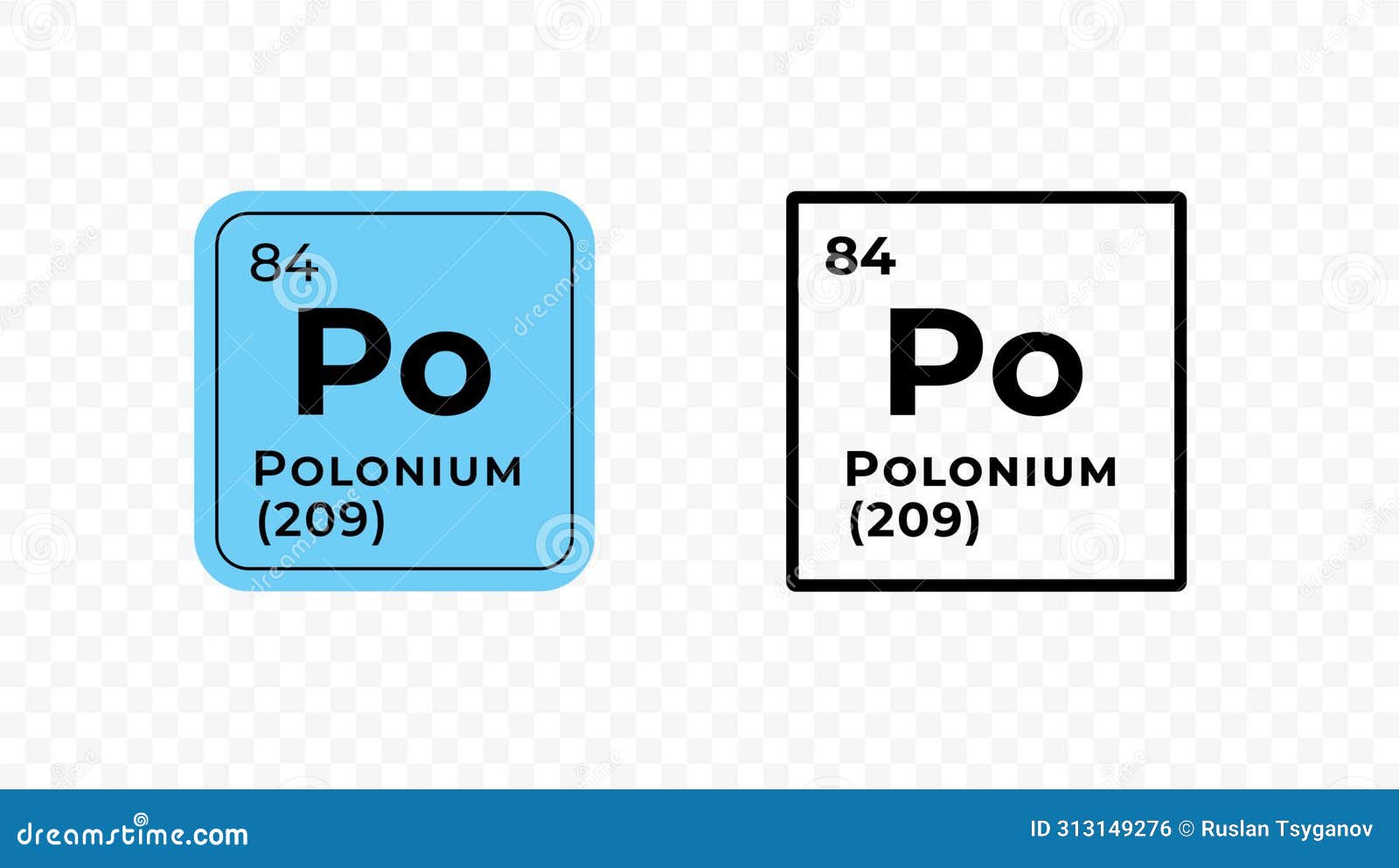 Polonium, Chemical Element of the Periodic Table Vector Stock Vector ...