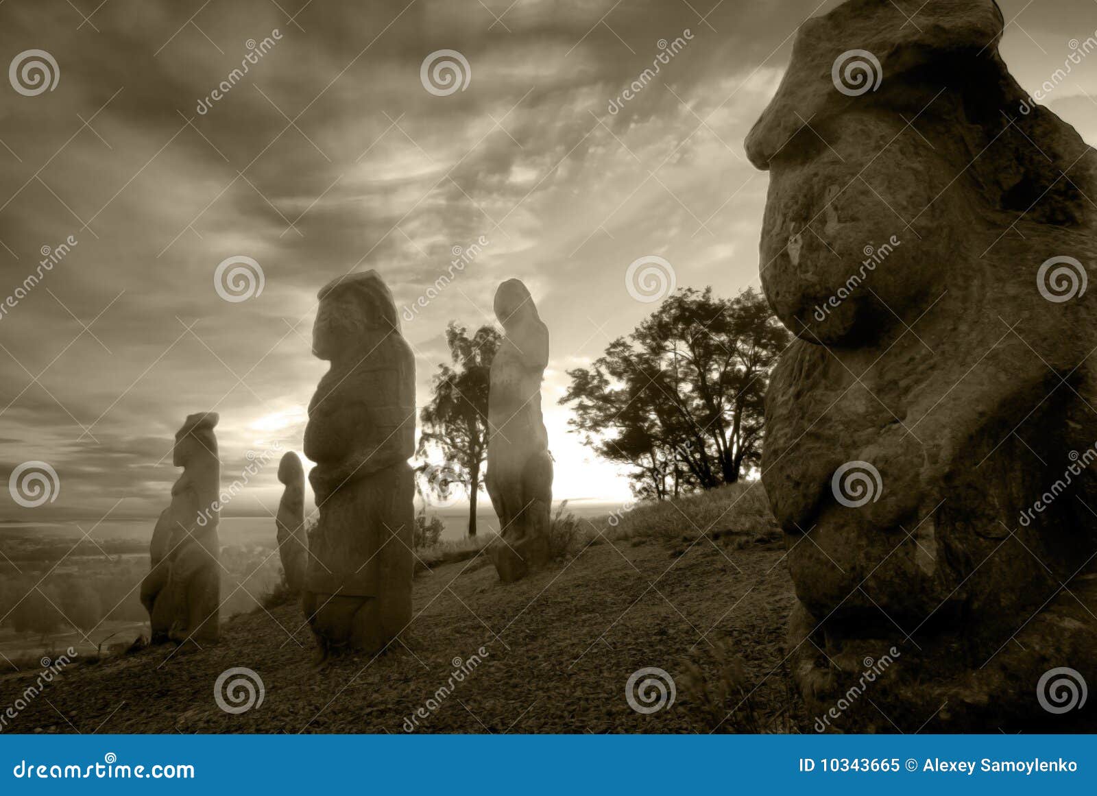 Scythian Totem Stone Woman. Royalty-Free Stock Photography ...