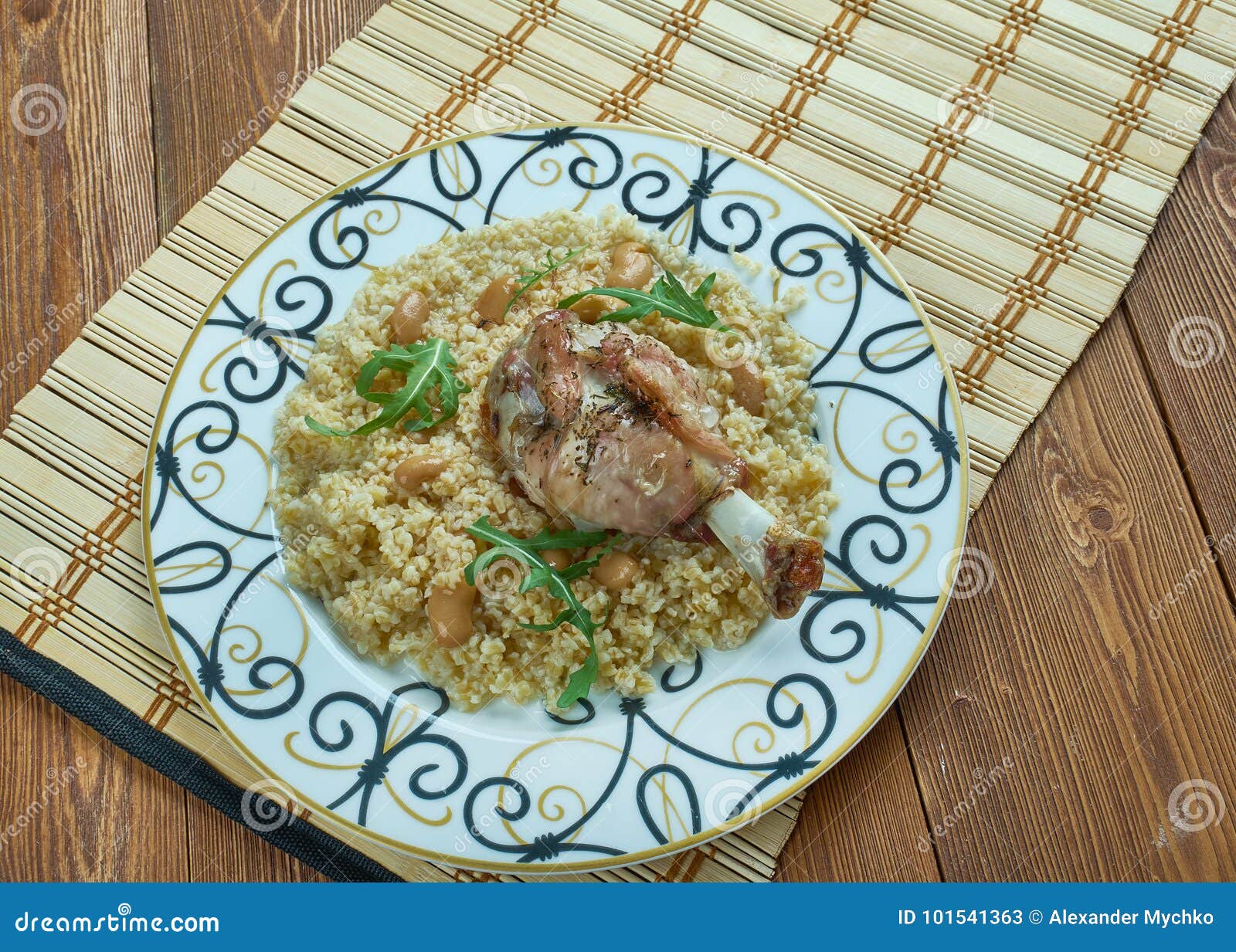 Polow de Baqala image stock. Image du dîner, potage - 101541363