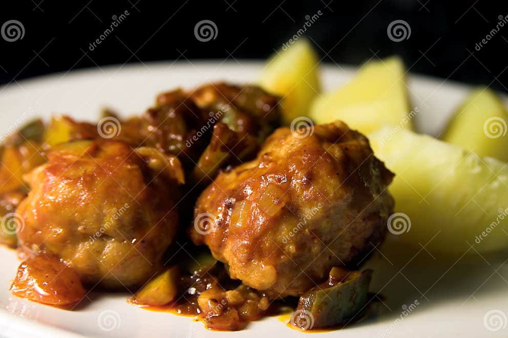 Polpette immagine stock. Immagine di preparato, pranzo - 5802849