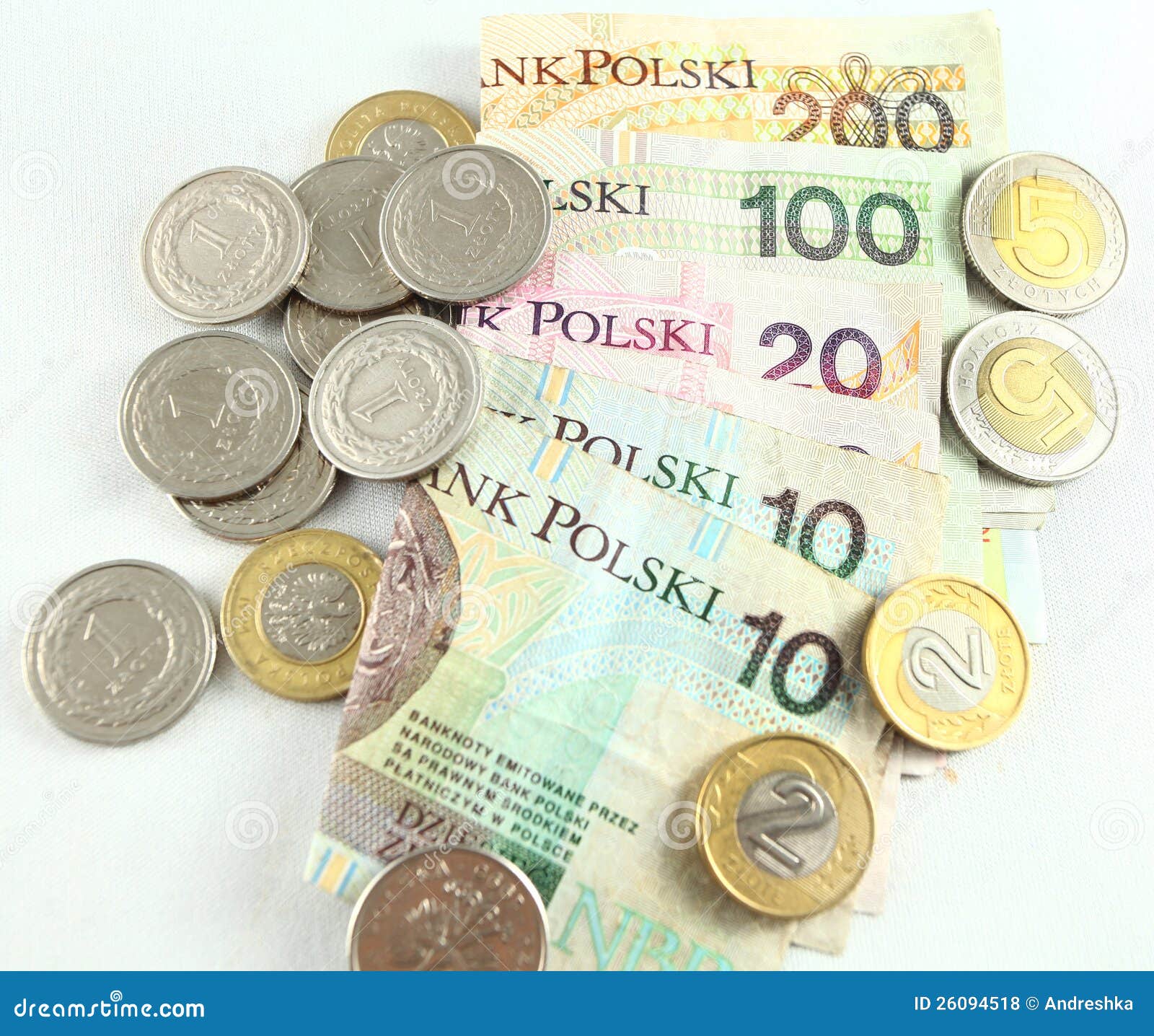 Polski pieniądze zdjęcie stock. Obraz złożonej z rachunek - 26094518